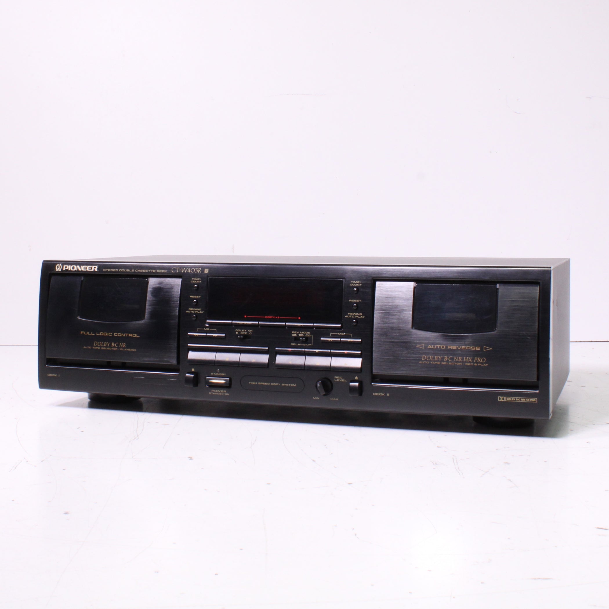 Pioneer CT-W403R Stereo Dual Cassette Tape Deck Auto Reverse ...
