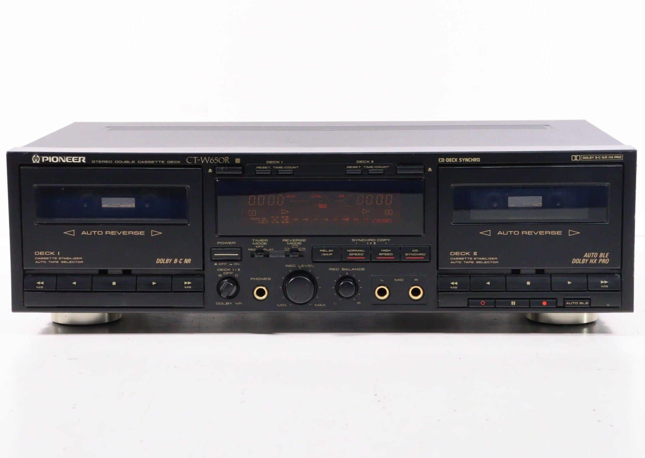 Pioneer CT-W650R Stereo Double Cassette Deck — SpenCertified