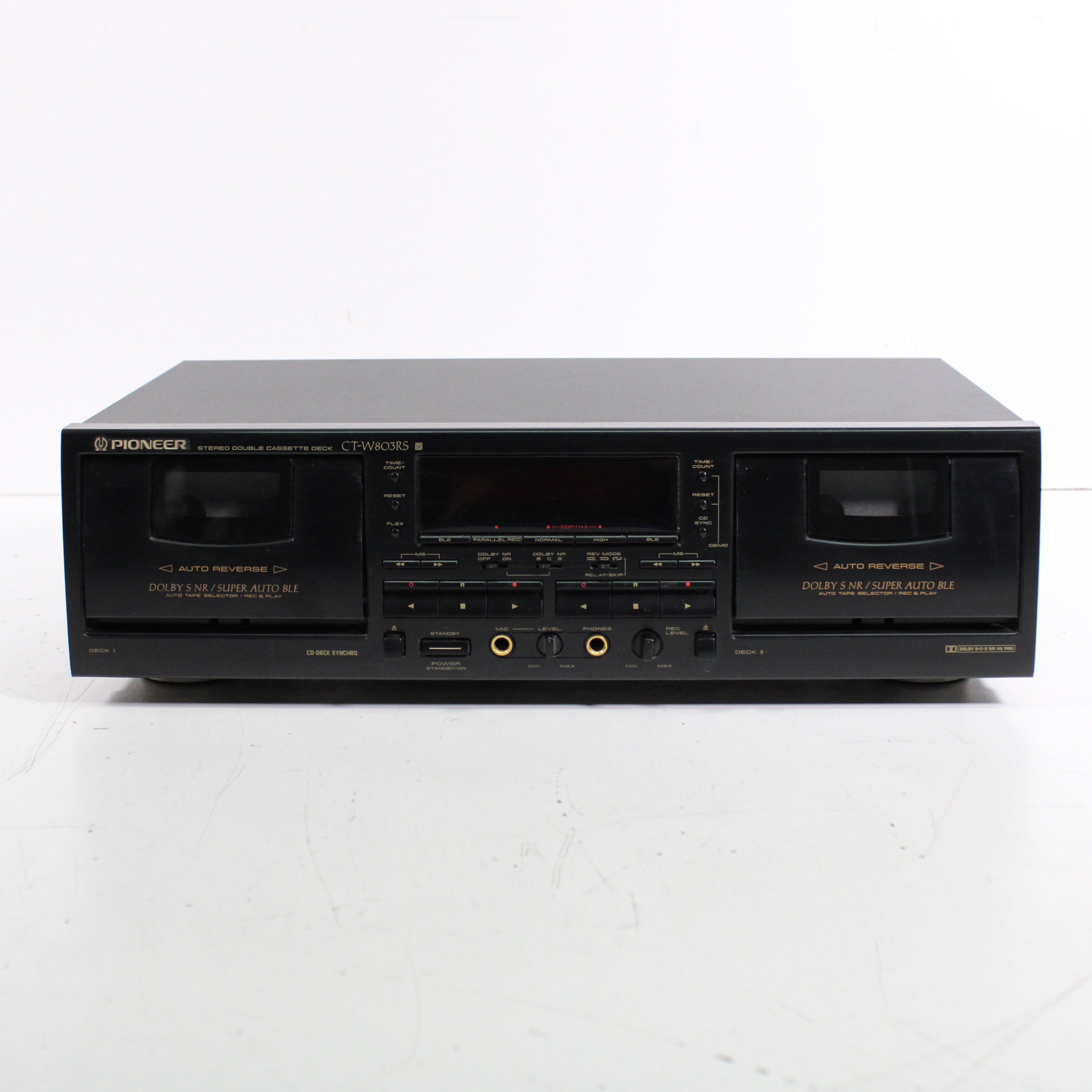 Pioneer CT-W803RS Stereo Double Cassette Deck Dolby S NR Original Box