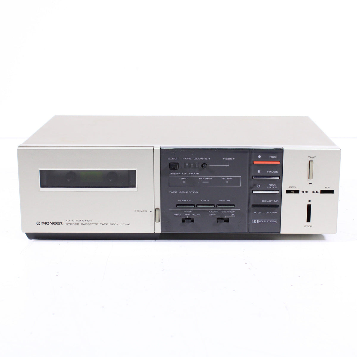 Pioneer CT-X6 Stereo Cassette Tape Deck (HAS ISSUES) — SpenCertified
