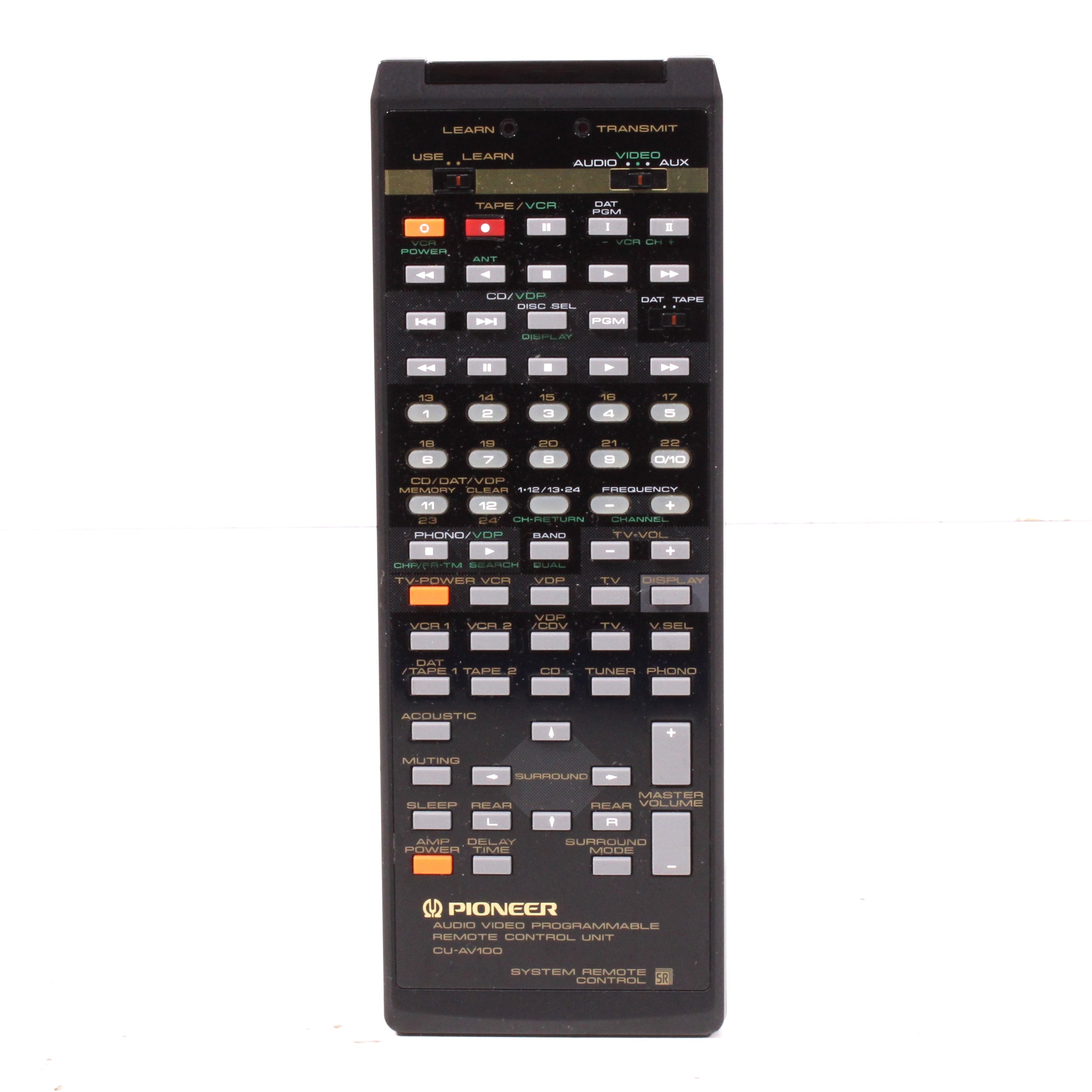 Pioneer CU-AV100 Programmable Remote Control for Audio Video Component ...