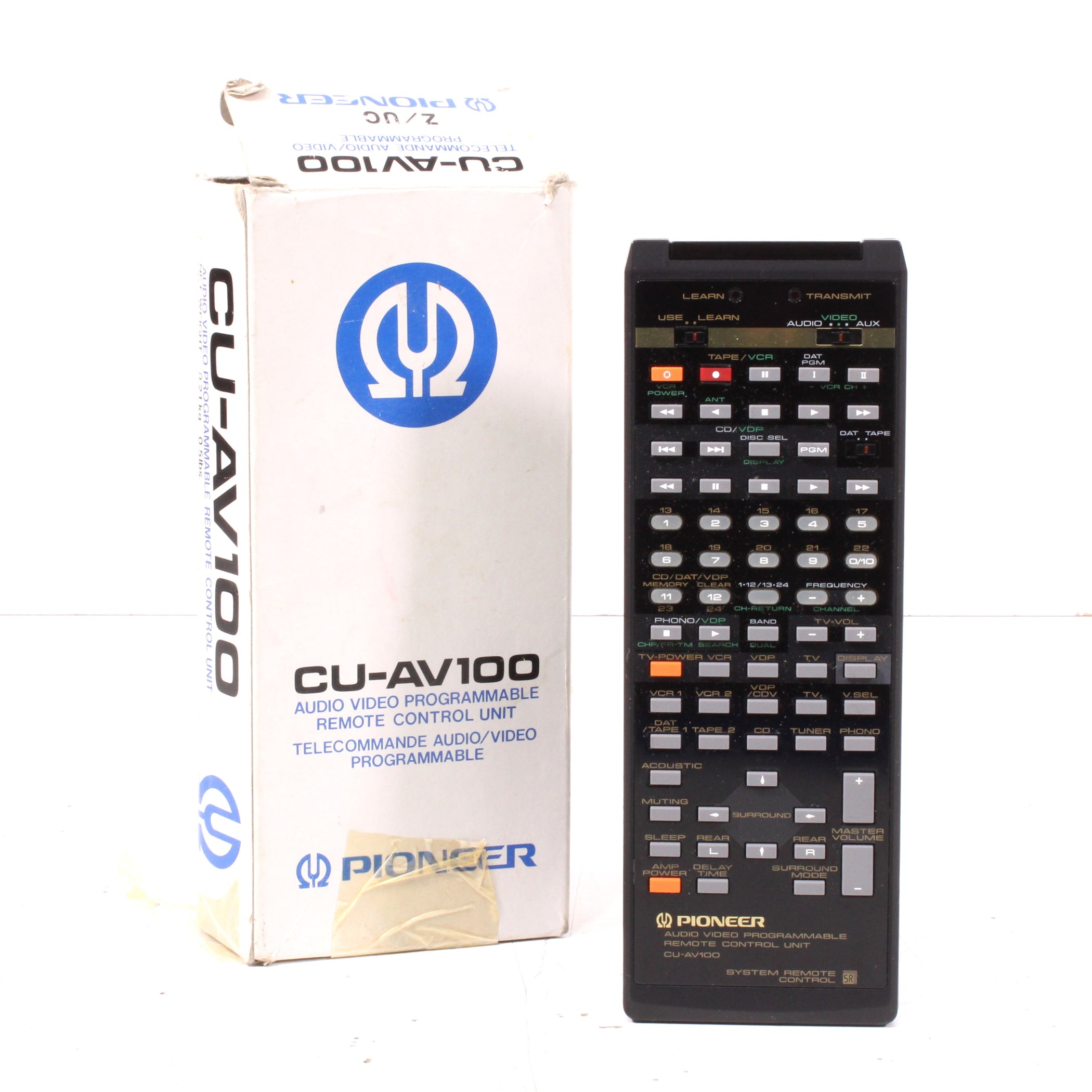 Pioneer CU-AV100 Programmable Remote Control for Audio Video Component ...