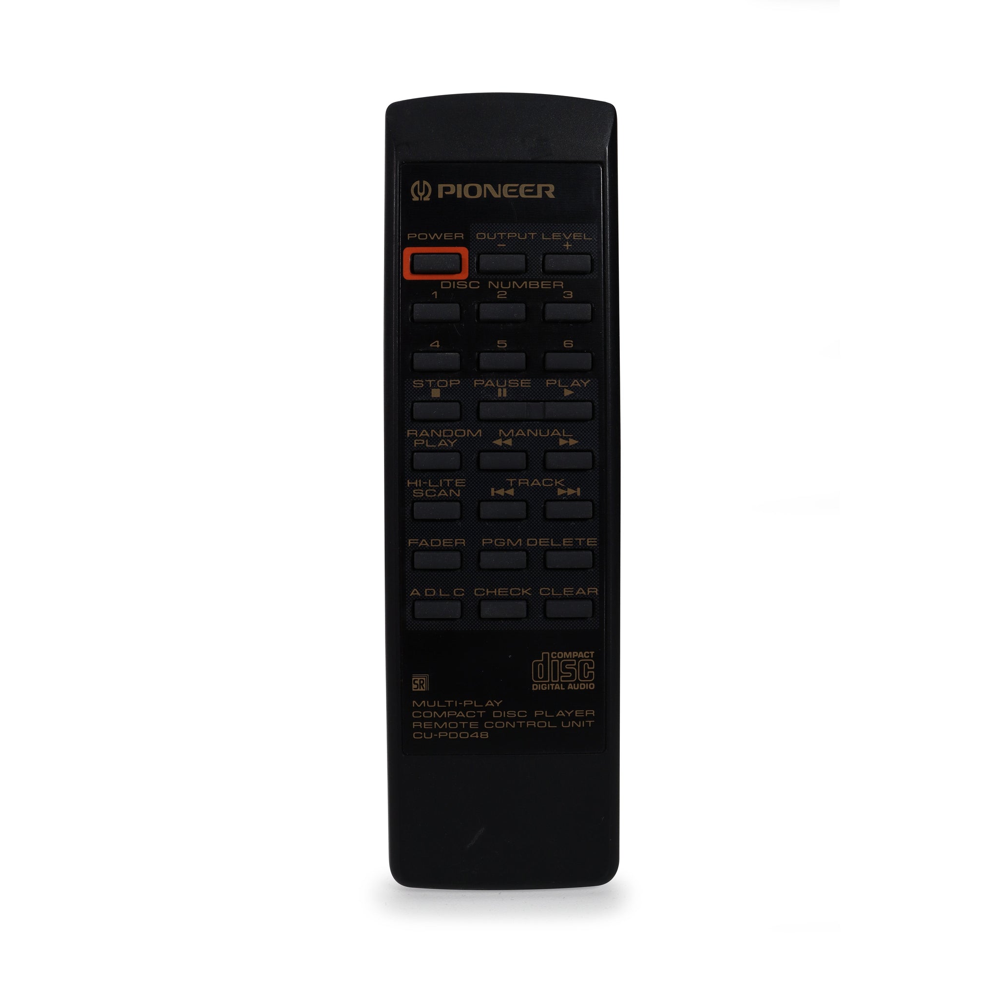 Pioneer CU-PD048 Remote Control for Multi-Play CD Player PD-M455 and M