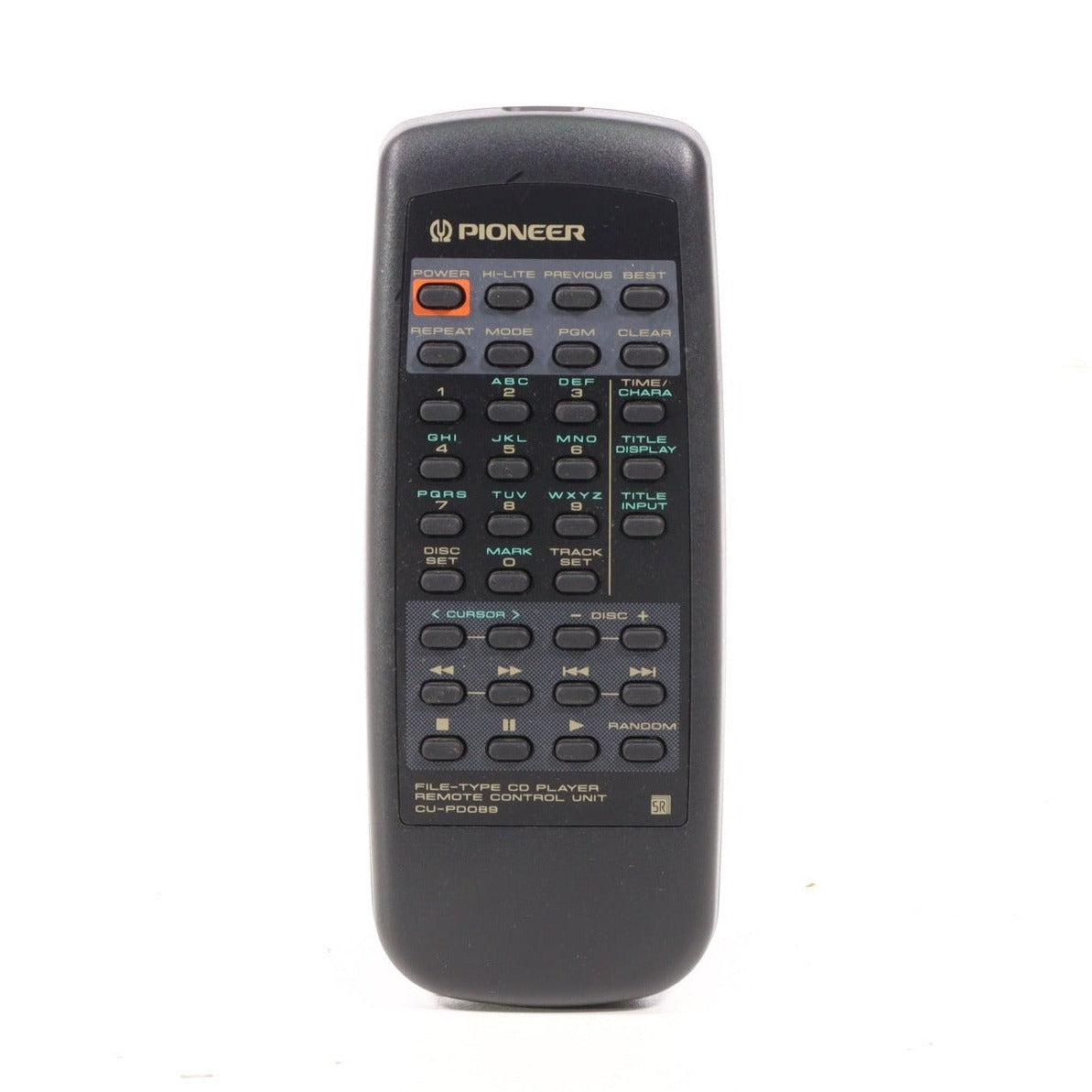 Pioneer CU-PD089 Remote Control for DVD Changer PD-F908 PD-F957