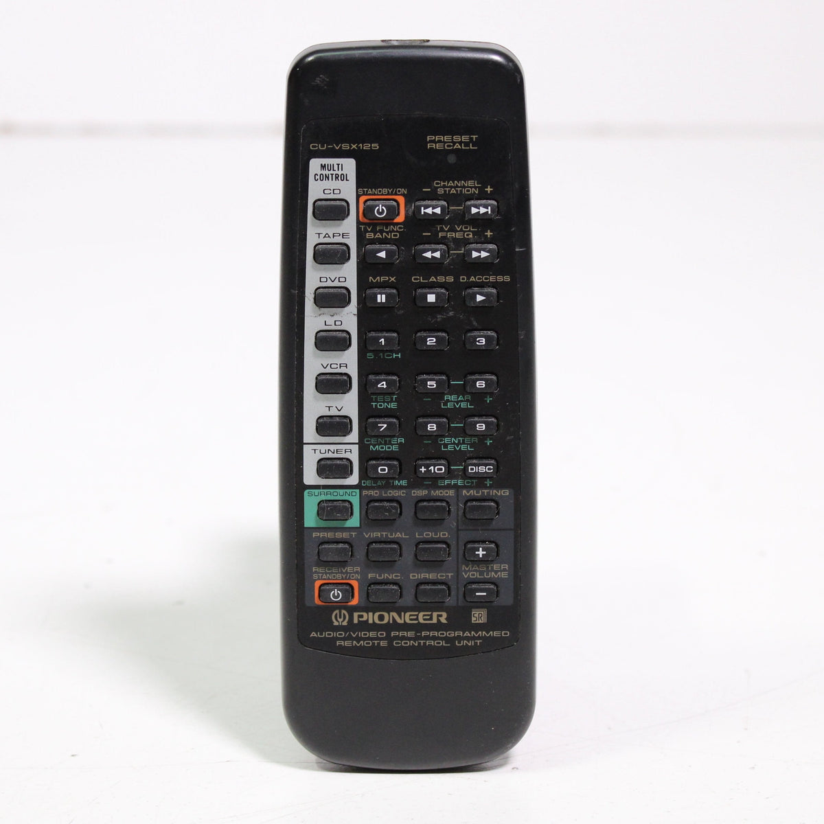 Pioneer CU-VSX125 Remote Control for AV Receiver VSX-D407 — SpenCertified