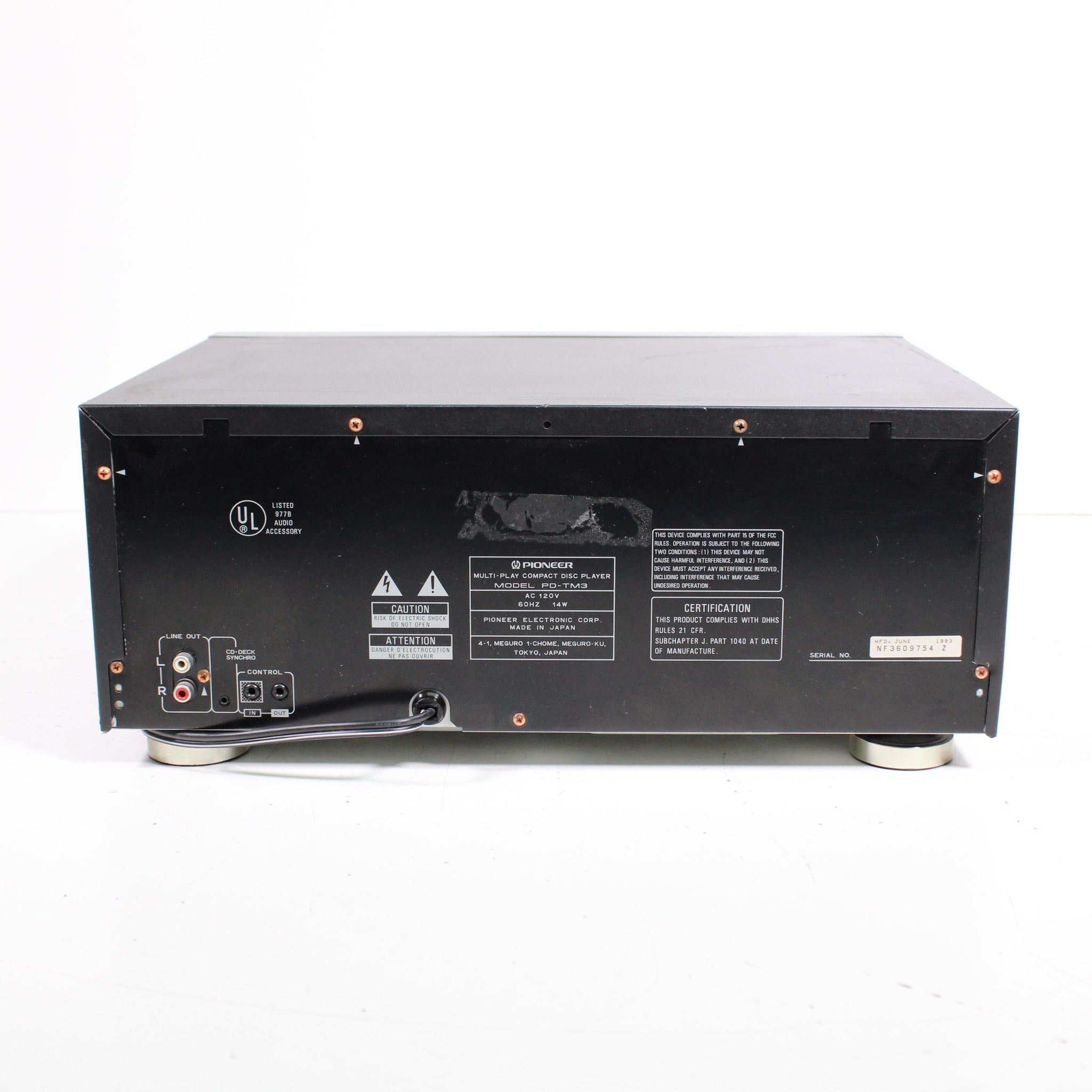 Pioneer PD-TM3 18-Disc CD Player Magazine Style Slide in Tray 3 Cartri