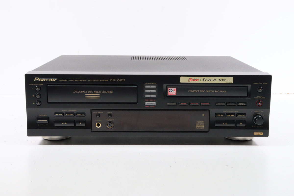 Pioneer PDR-W839 3 Compact Disc Multi Changer and CD Digital Recorder ...