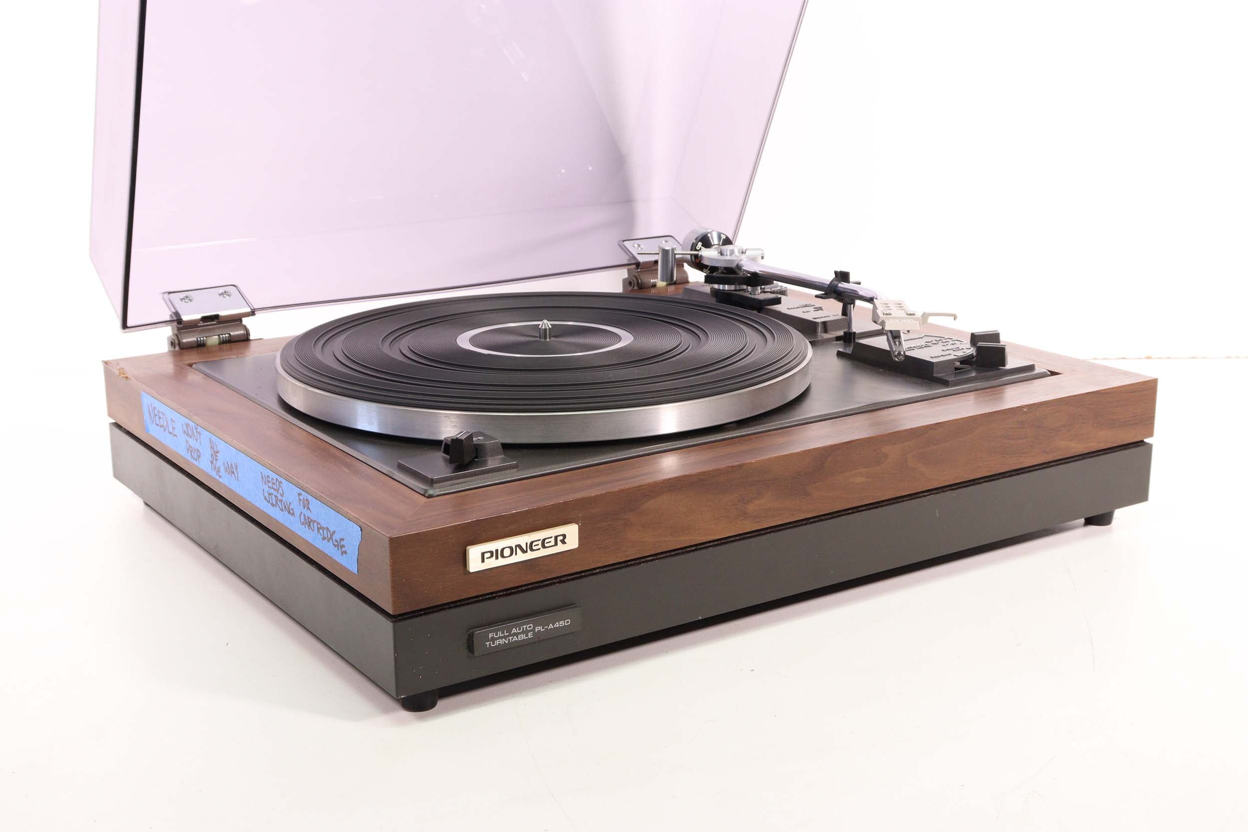 Pioneer PL-A45D Stereo Full-auto Turntable (AS IS) (Needle Won't drop)