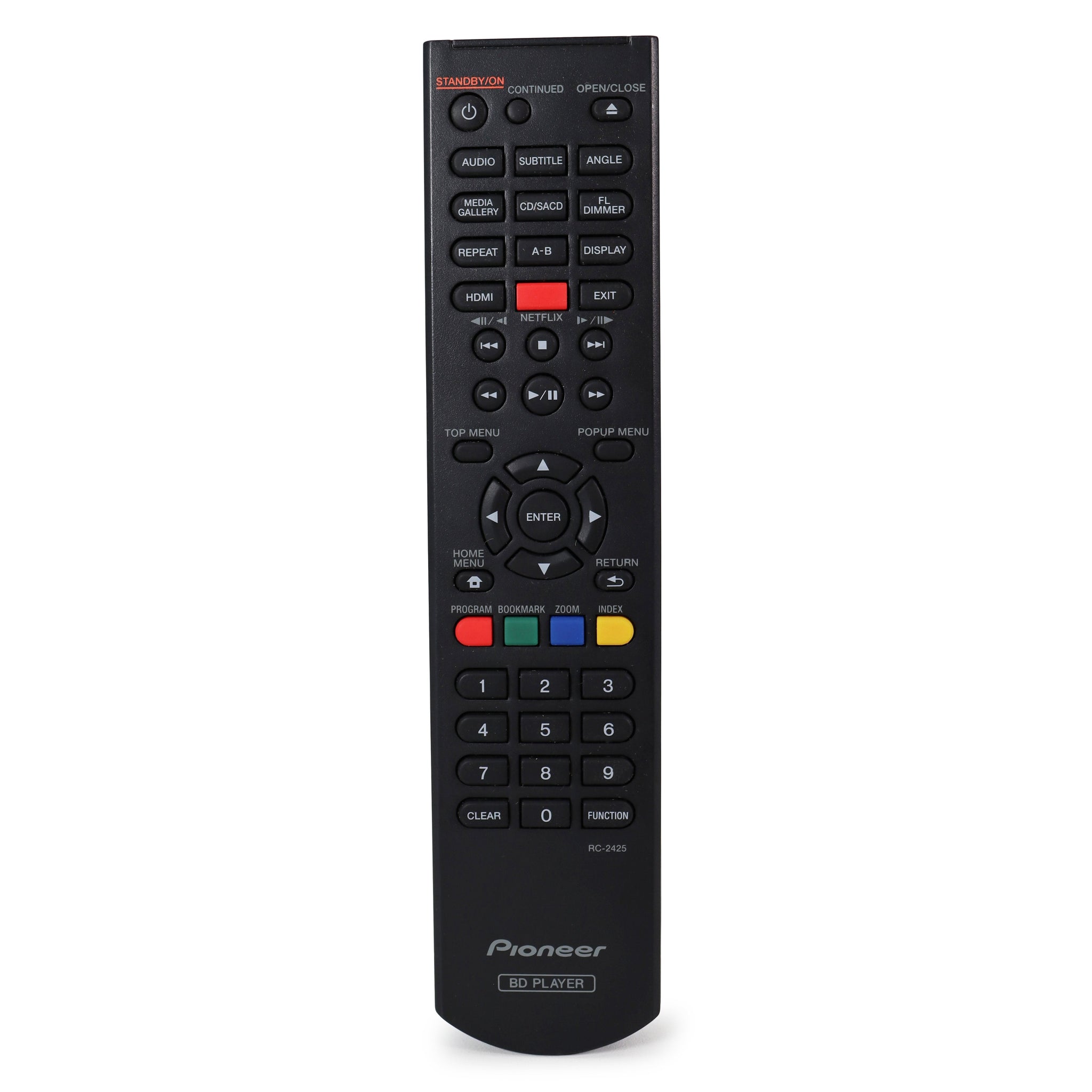 Pioneer RC-2425 Remote Control for Blu-Ray Disc DVD Player BDP-150