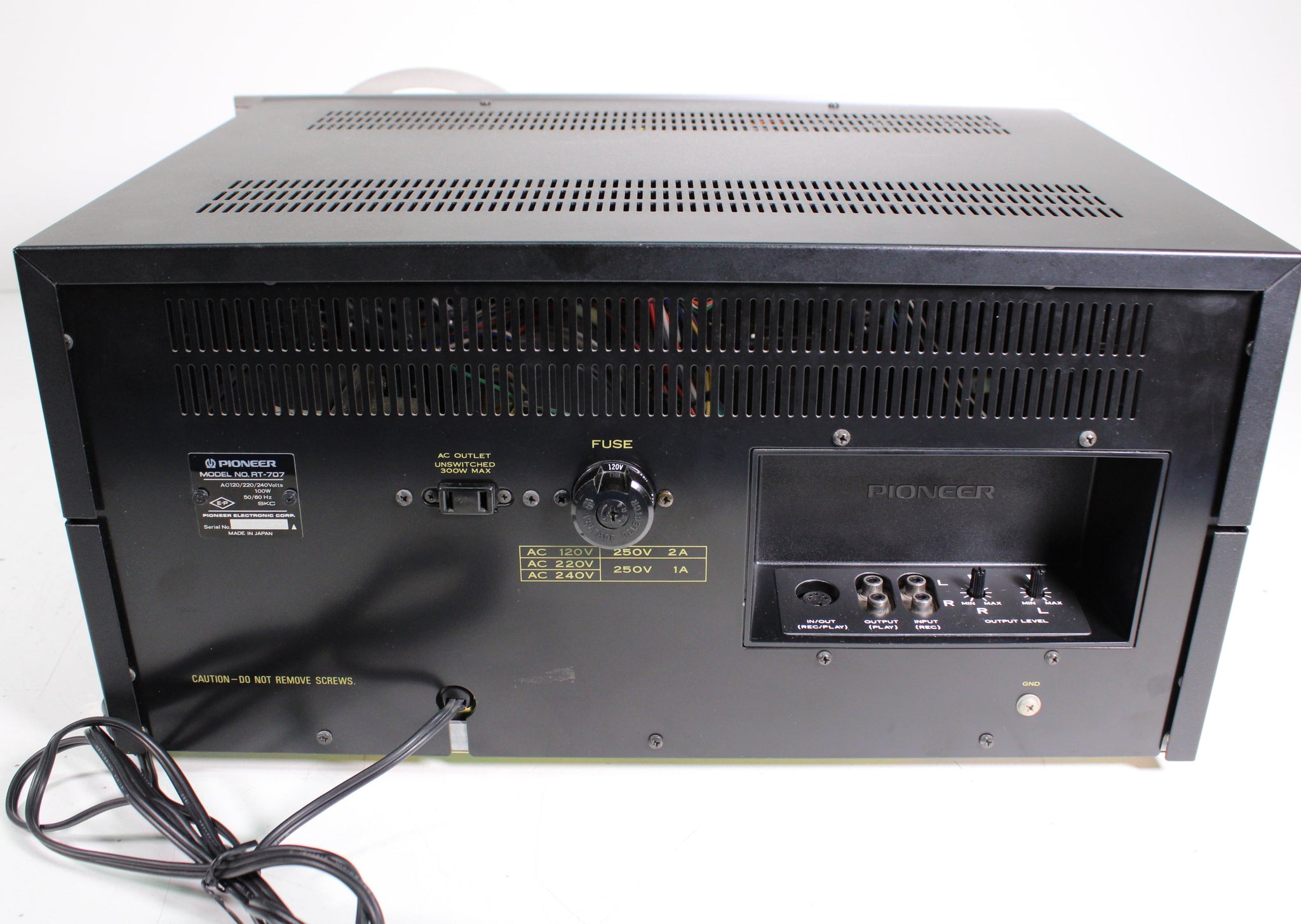 Pioneer RT-707 3-Motor 4-Head Reel-to-Reel Tape Deck Recorder