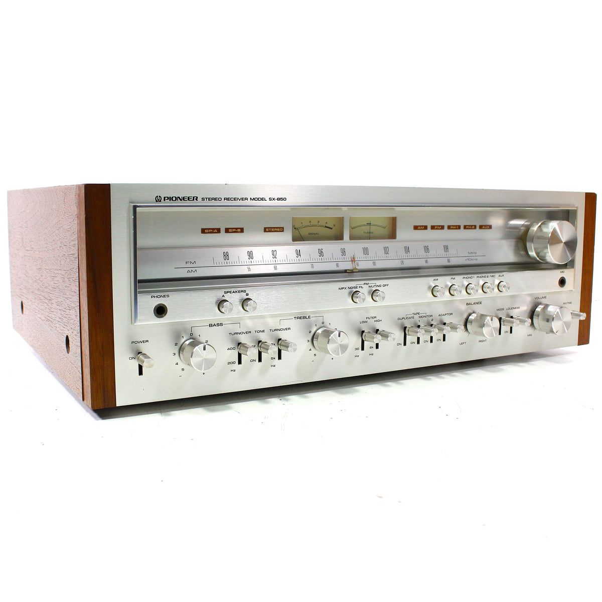 Pioneer SX-850 Vintage Stereo AM FM Receiver Silver Face (1976 ...