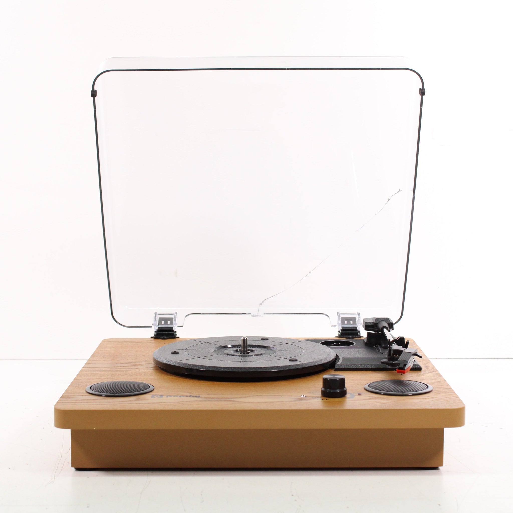 Popsky XR-636DP-87 3-Speed Turntable Bluetooth Vinyl Record Player