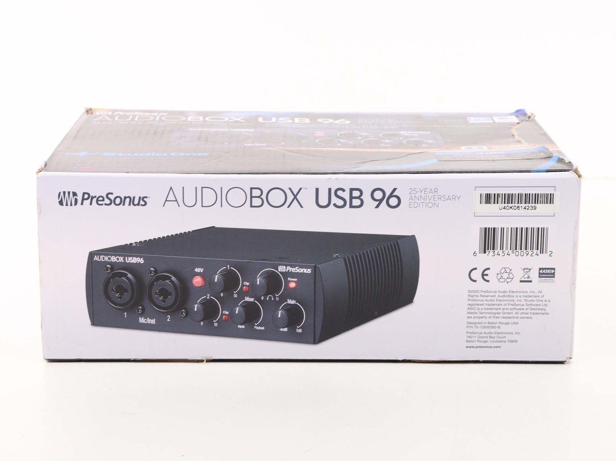 PreSonus AudioBox USB 96 Two-Channel Audio Interface Black (with Origi
