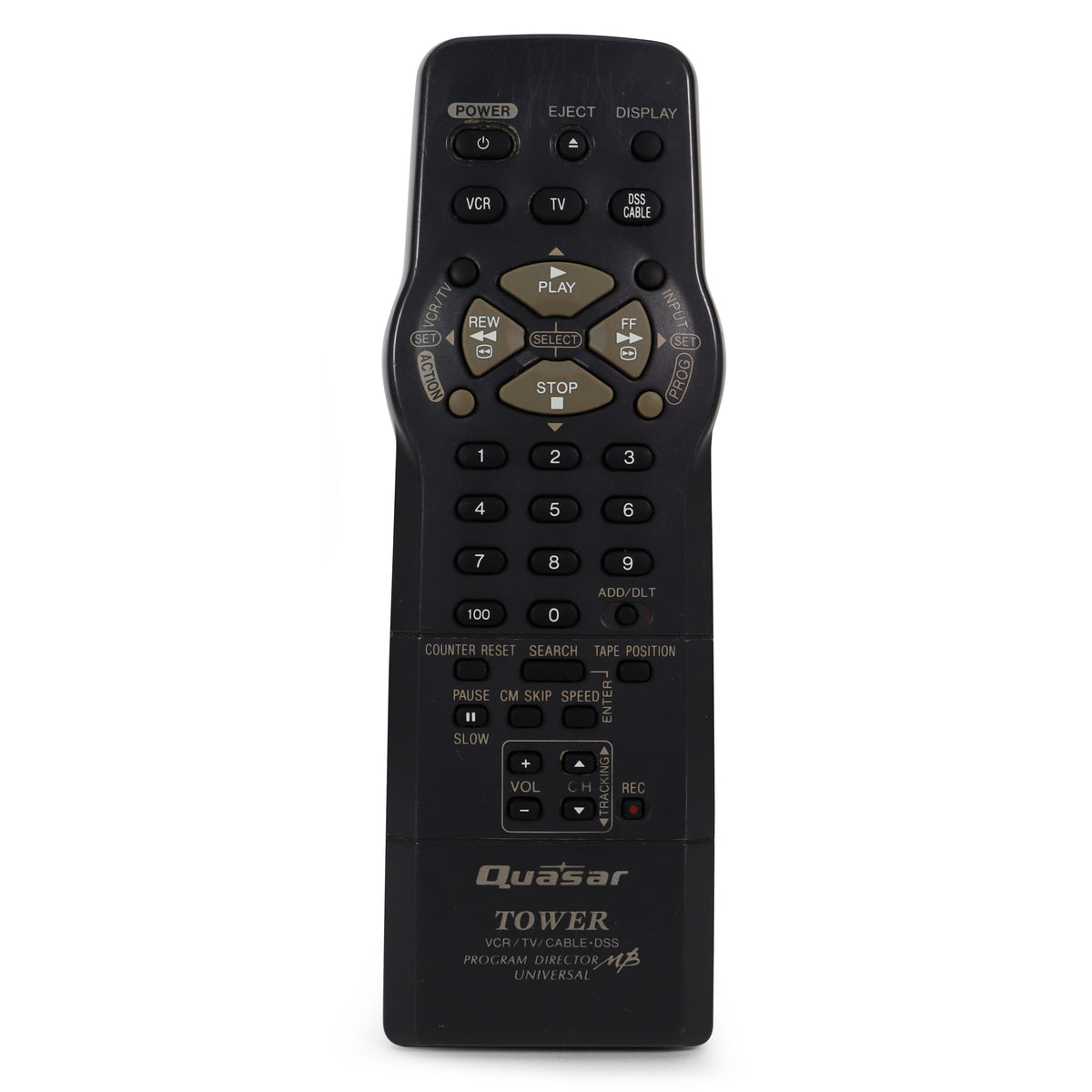 Quasar LSSQ0209 Remote Control for VCR/VHS Player Model VHQ-40M &More ...