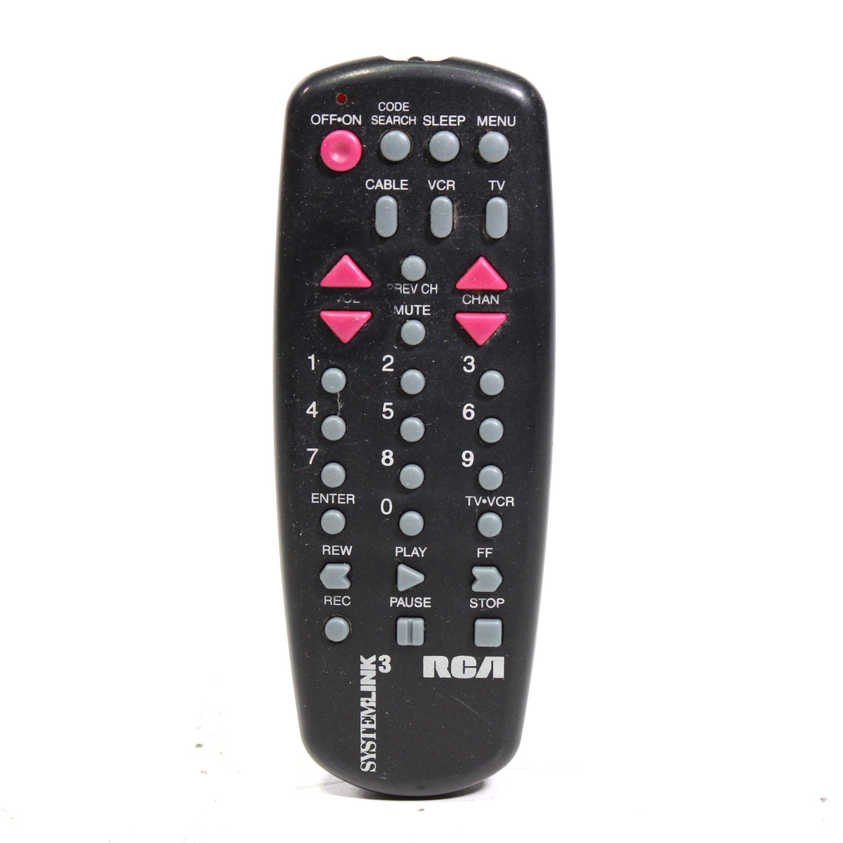 RCA RCU403A 3-Device Universal Remote Control for Cable VCR TV ...
