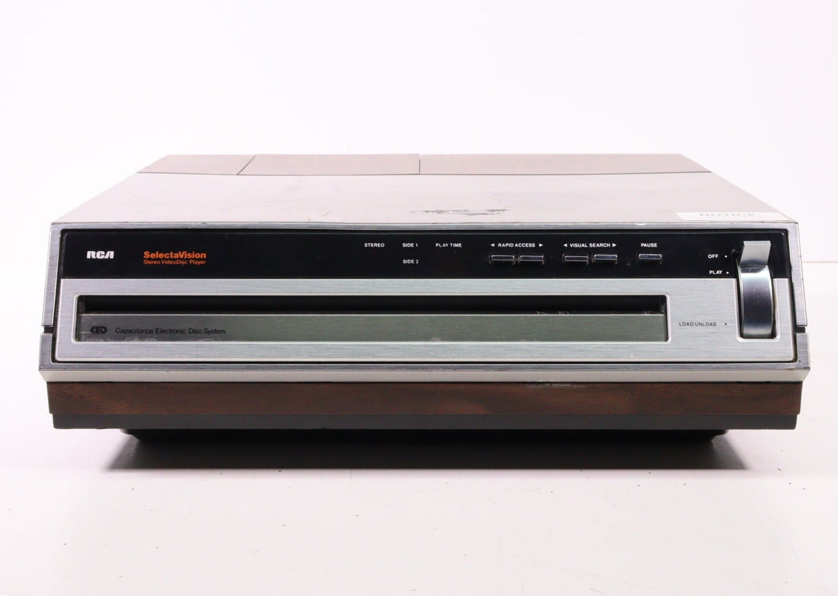 RCA SGT-200 Stereo CED SelectaVision VideoDisc Player — SpenCertified