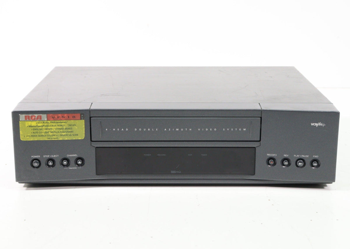 RCA VR518 4-Head Double Azimuth Video System VCR Video Cassette Record ...