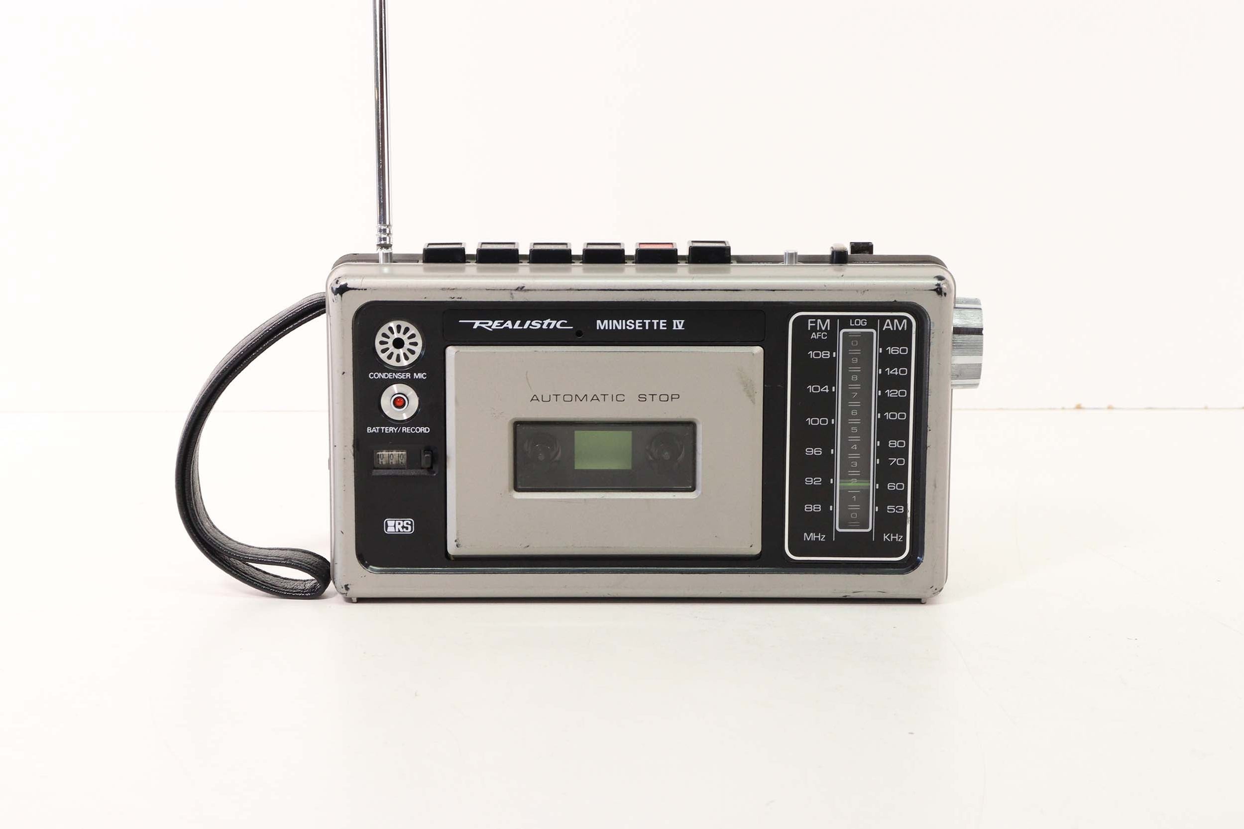 REALISTIC Minisette IV 14-831 AM-FM Radio Cassette Recorder — SpenCertified