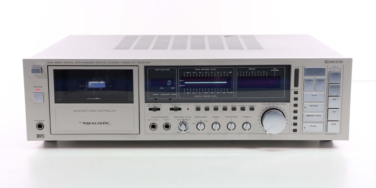 REALISTIC SCR-4500 Digital Synthesized AM/FM Stereo Cassette Receiver ...