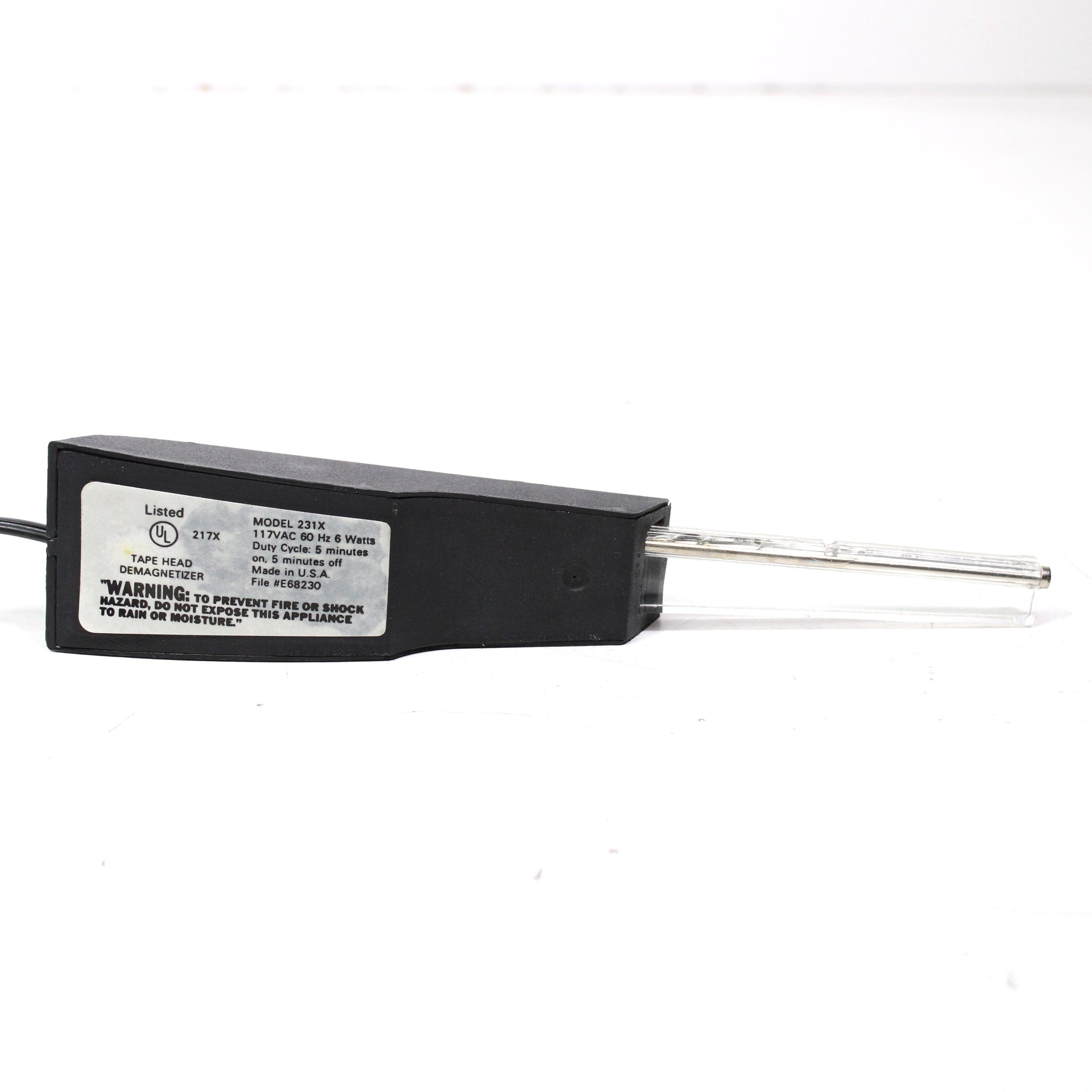 Realistic 231X Vintage Cassette Tape Head Demagnetizer