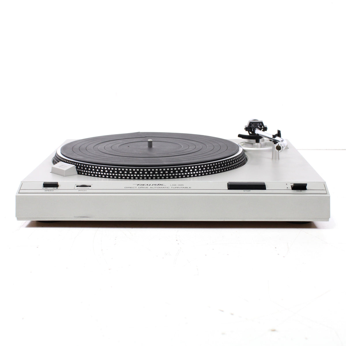 Realistic LAB-395 Direct Drive Automatic Turntable Silver — SpenCertified
