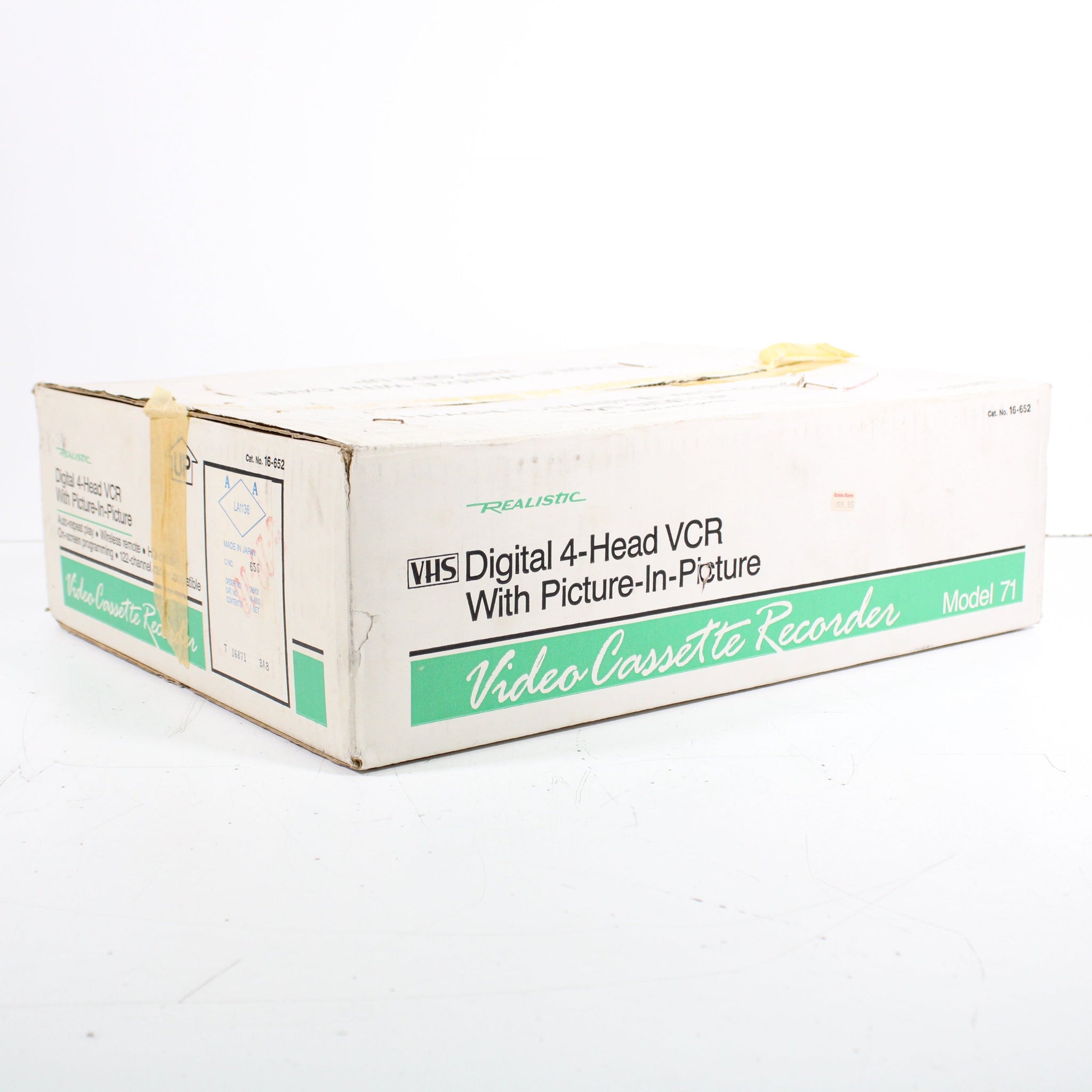 Realistic Model 71 4-Head HQ VCR VHS Player Recorder with On-Screen Pr ...