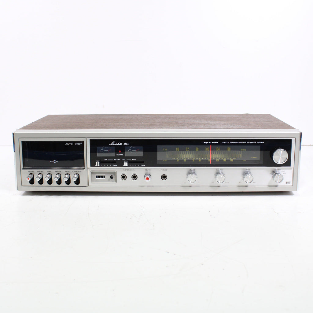 Realistic Modulette 939 14-907A Vintage AM FM Stereo Cassette Recorder