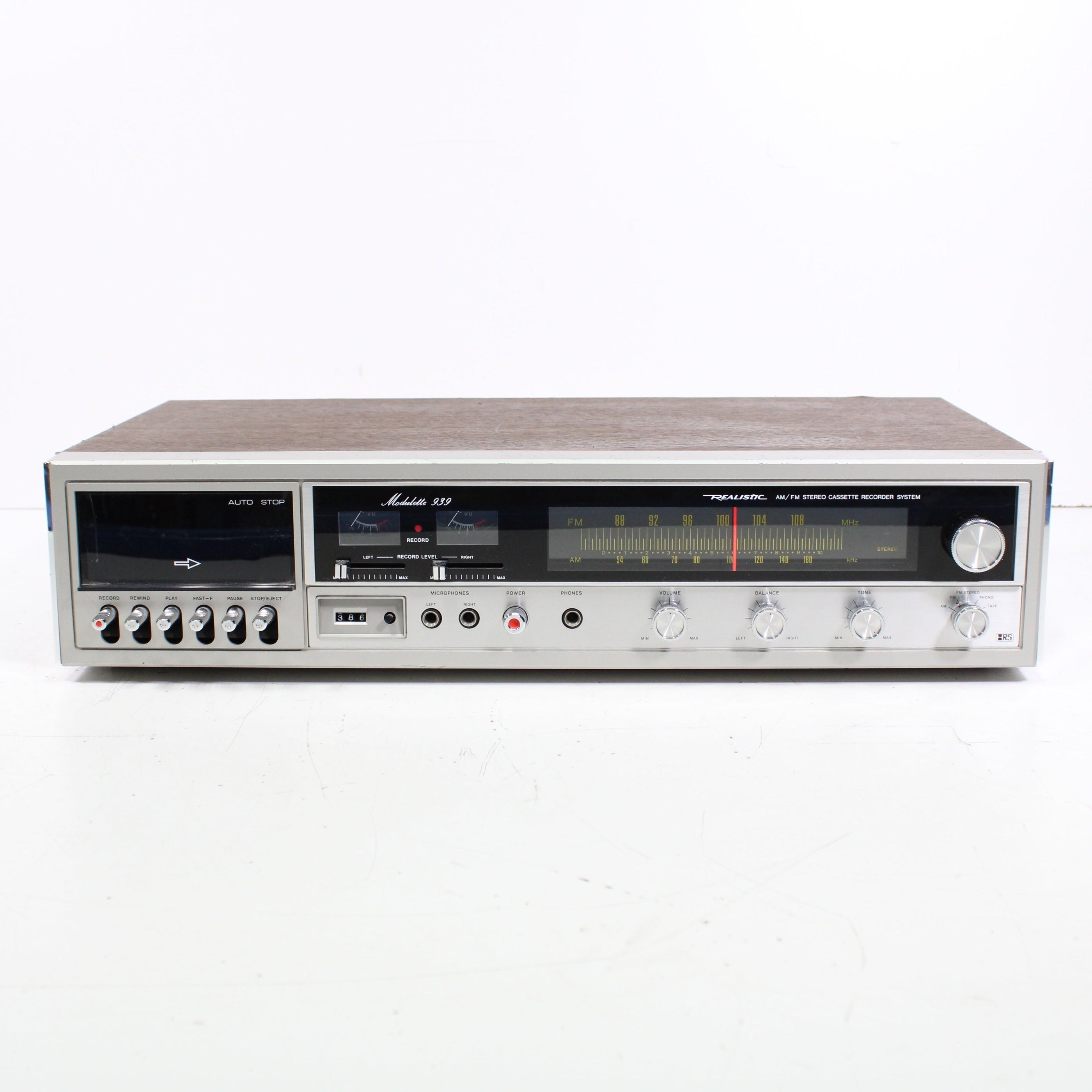 Realistic Modulette 939 14-907A Vintage AM FM Stereo Cassette Recorder ...