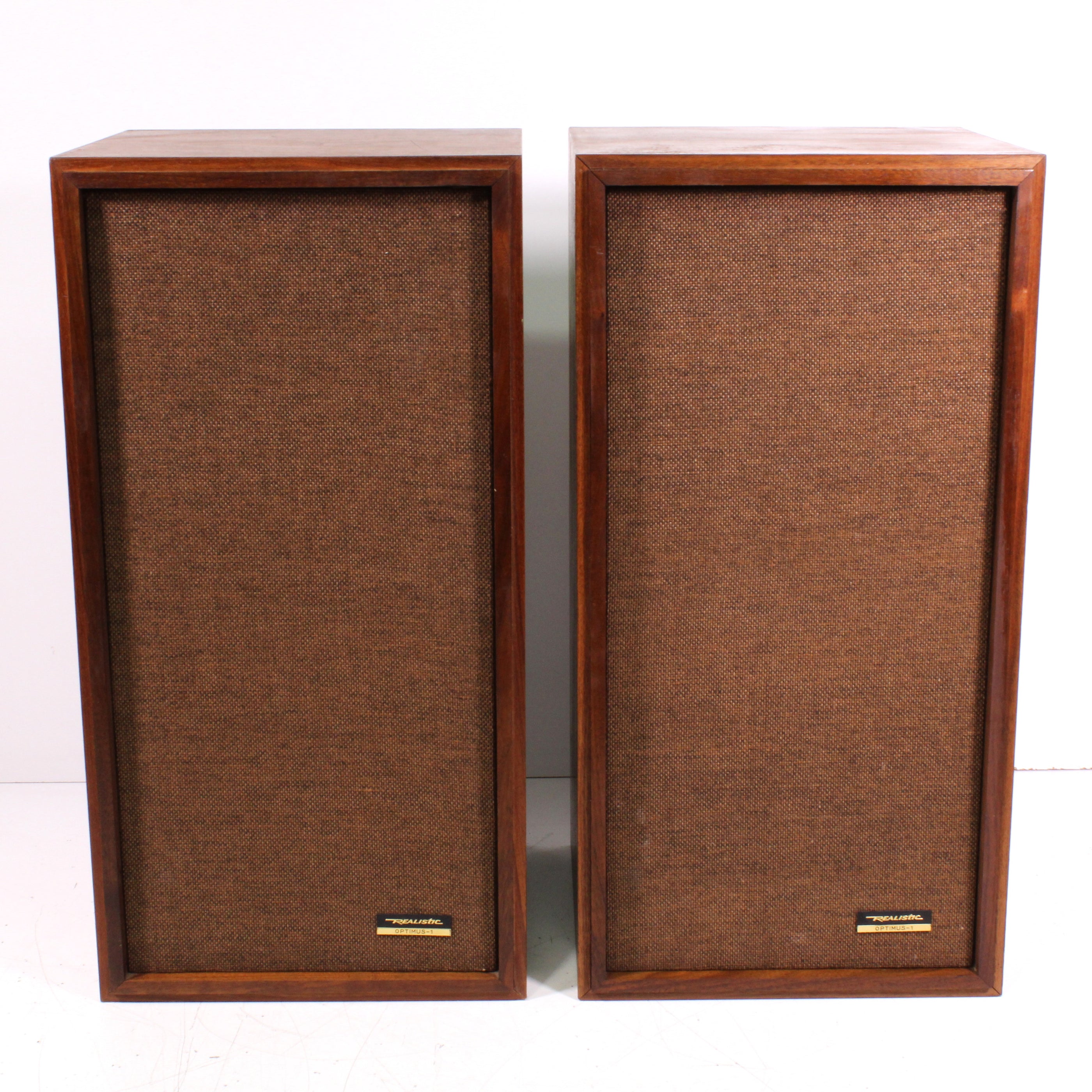 Realistic Optimus-1 Vintage 2-Way Speaker Pair (1969) — SpenCertified