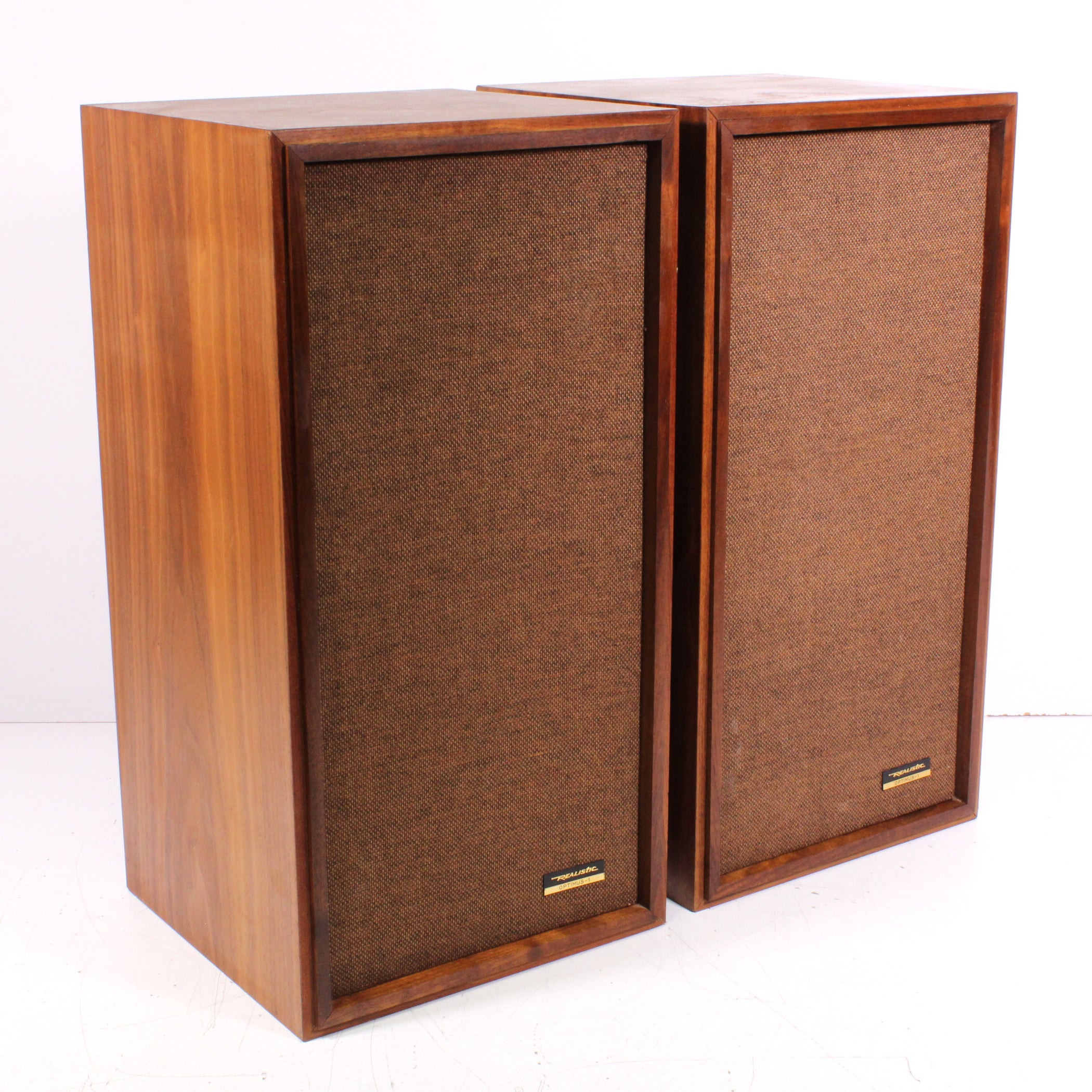Realistic Optimus-1 Vintage 2-Way Speaker Pair (1969) — SpenCertified