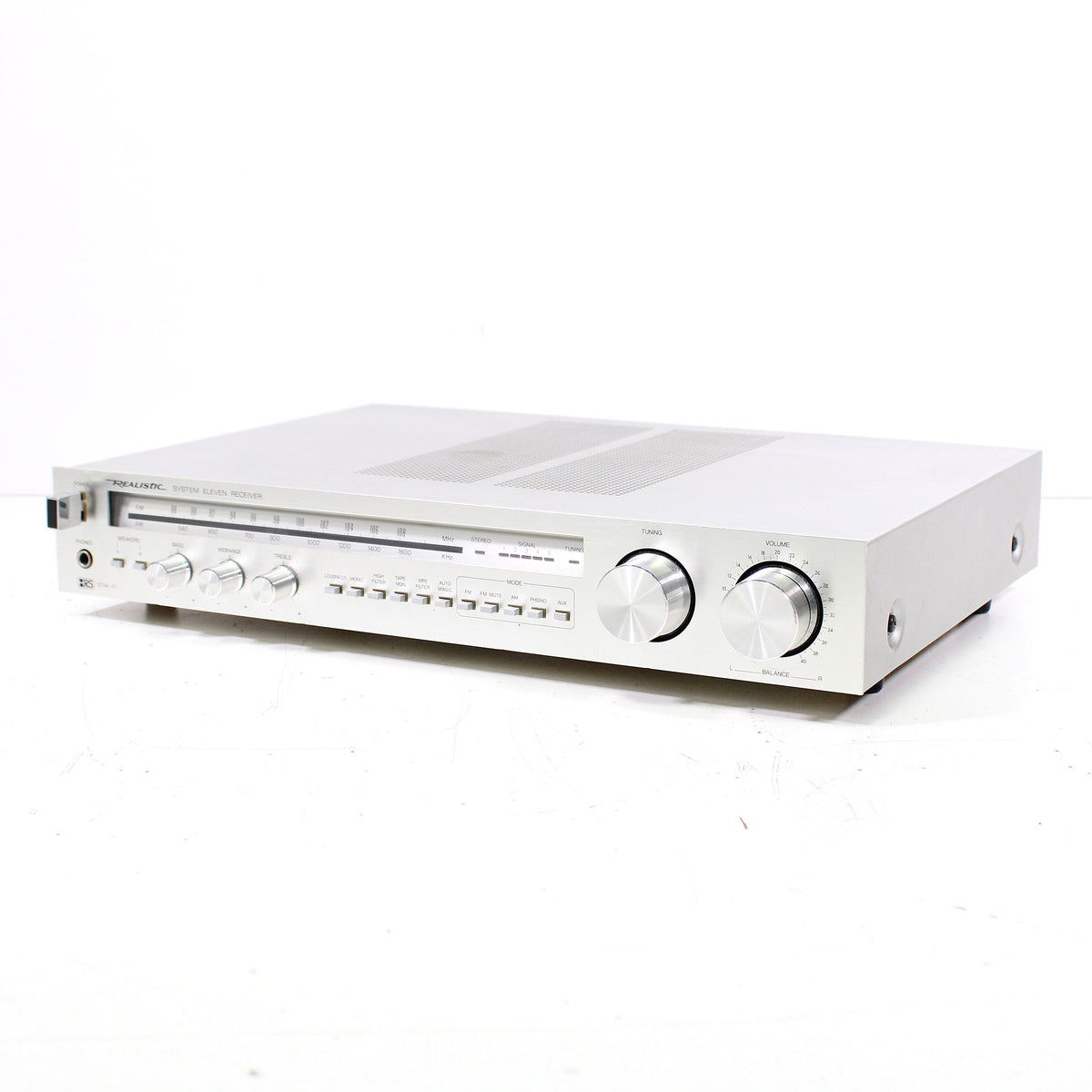Realistic STA-11 Solid State AM FM Stereo Receiver Silver — SpenCertified