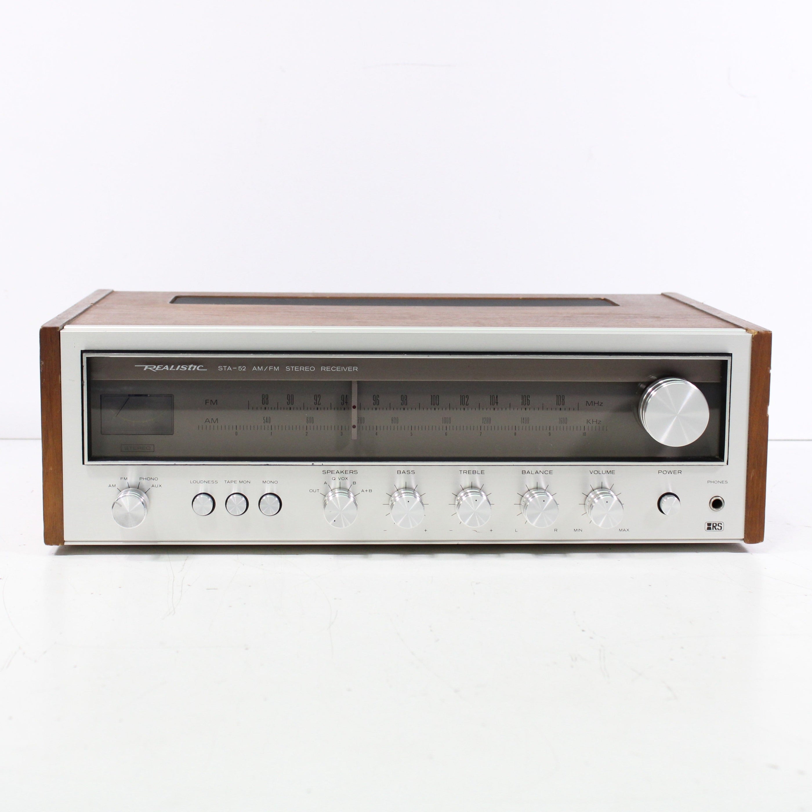 Realistic STA-52 Vintage AM/FM Quatravox Stereo Receiver Silver Face ...