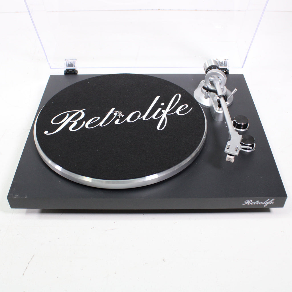 Retrolife Seasonlife HQ-KZ006 Belt-Driven Turntable Record Player BLAC