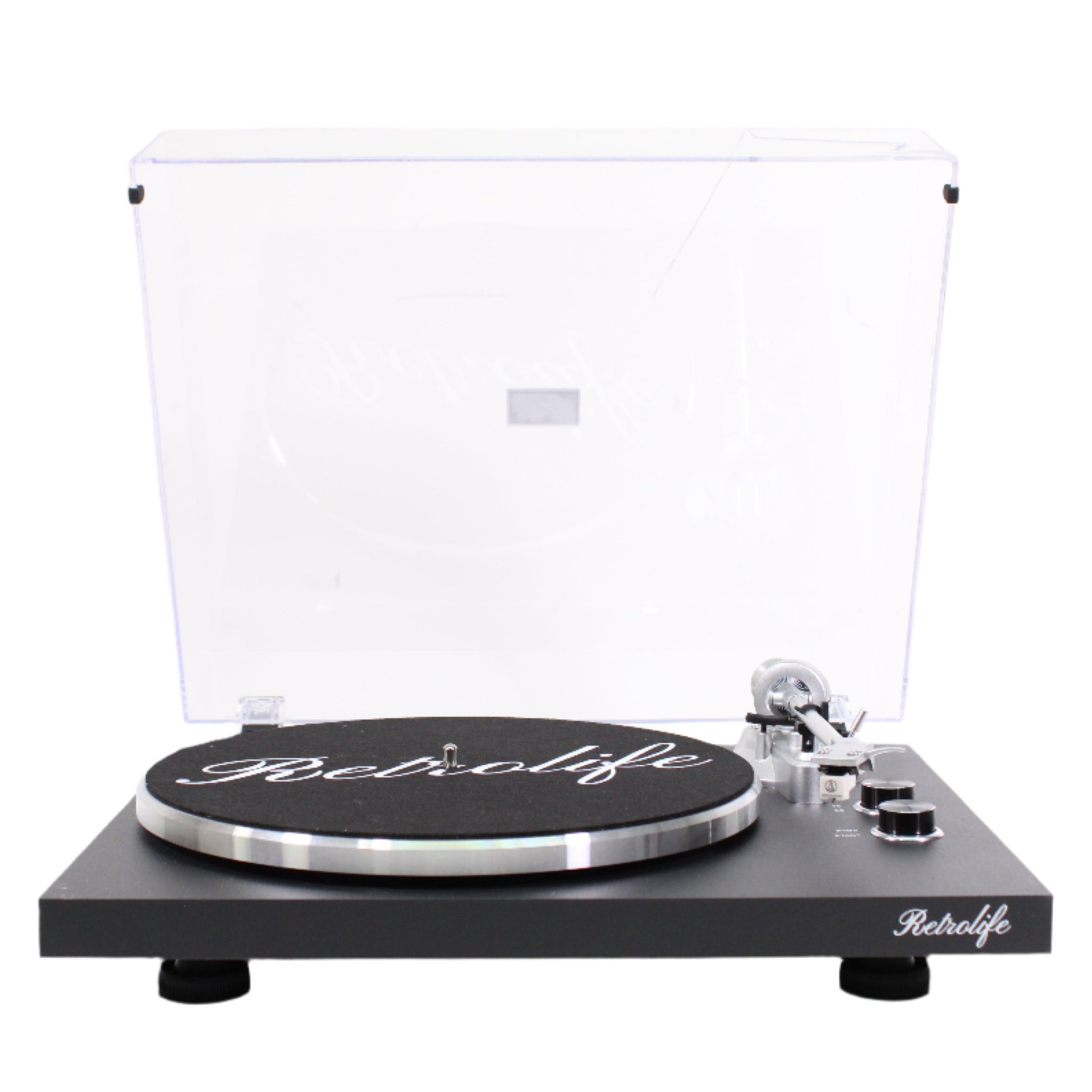 Retrolife Seasonlife HQ-KZ006 Belt-Driven Turntable Record Player BLAC