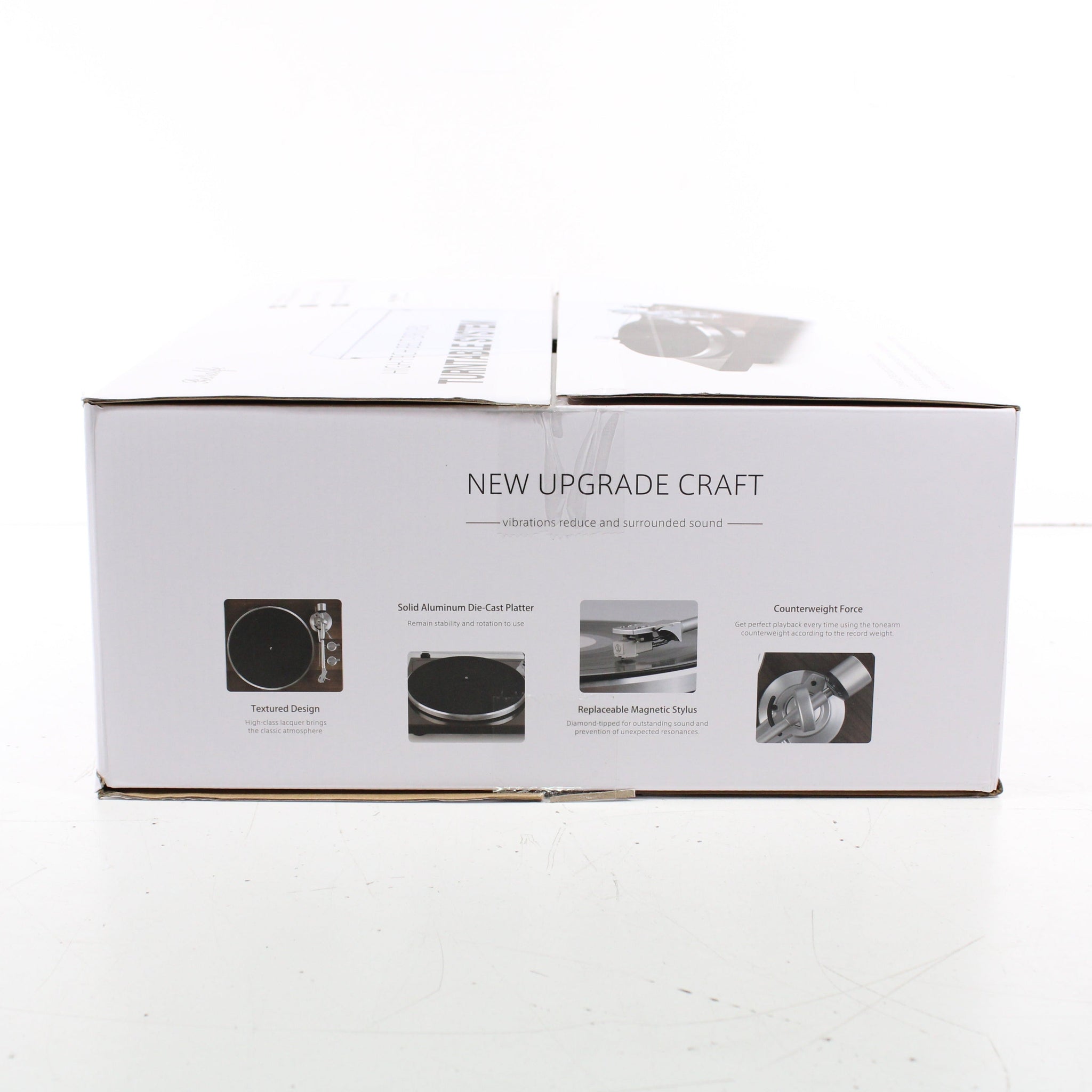 Retrolife Seasonlife HQ-KZ006 Belt-Driven Turntable Record Player BROW