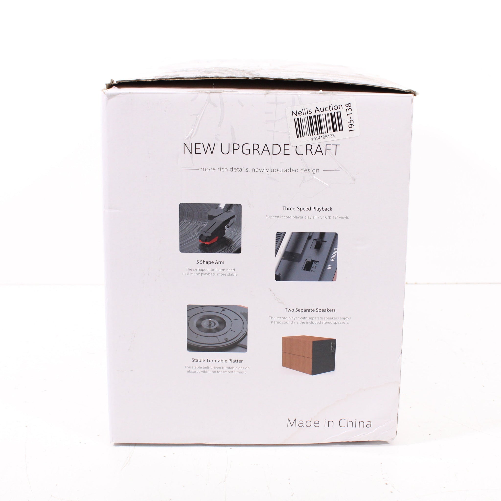 Retrolife Seasonlife R612 Turntable Record Player with External Speake