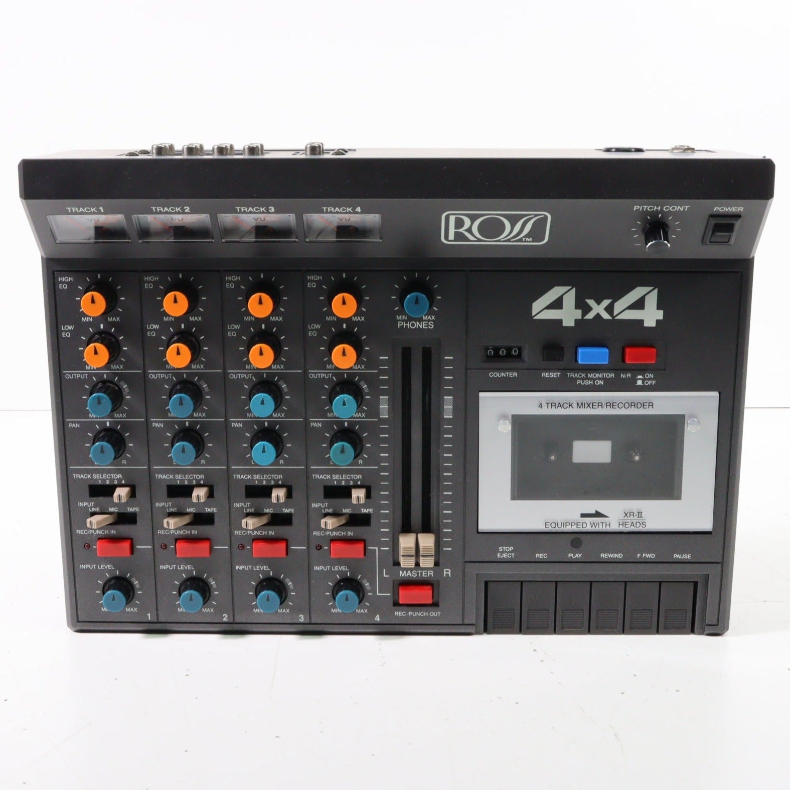 Ross R-4x4 Vintage 4-Track Mixer Recorder Deck Cassette Player ...
