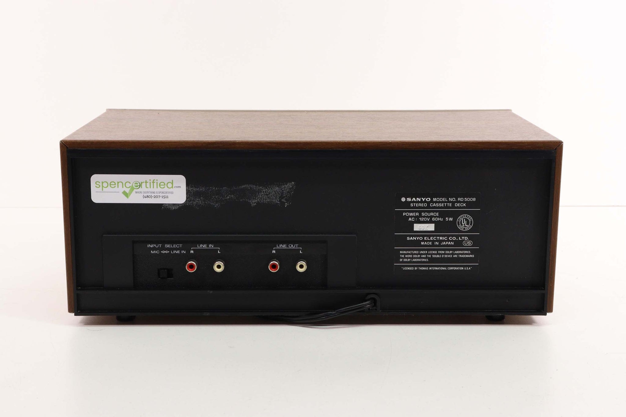 Sanyo RD5008 Vintage Stereo Cassette Deck