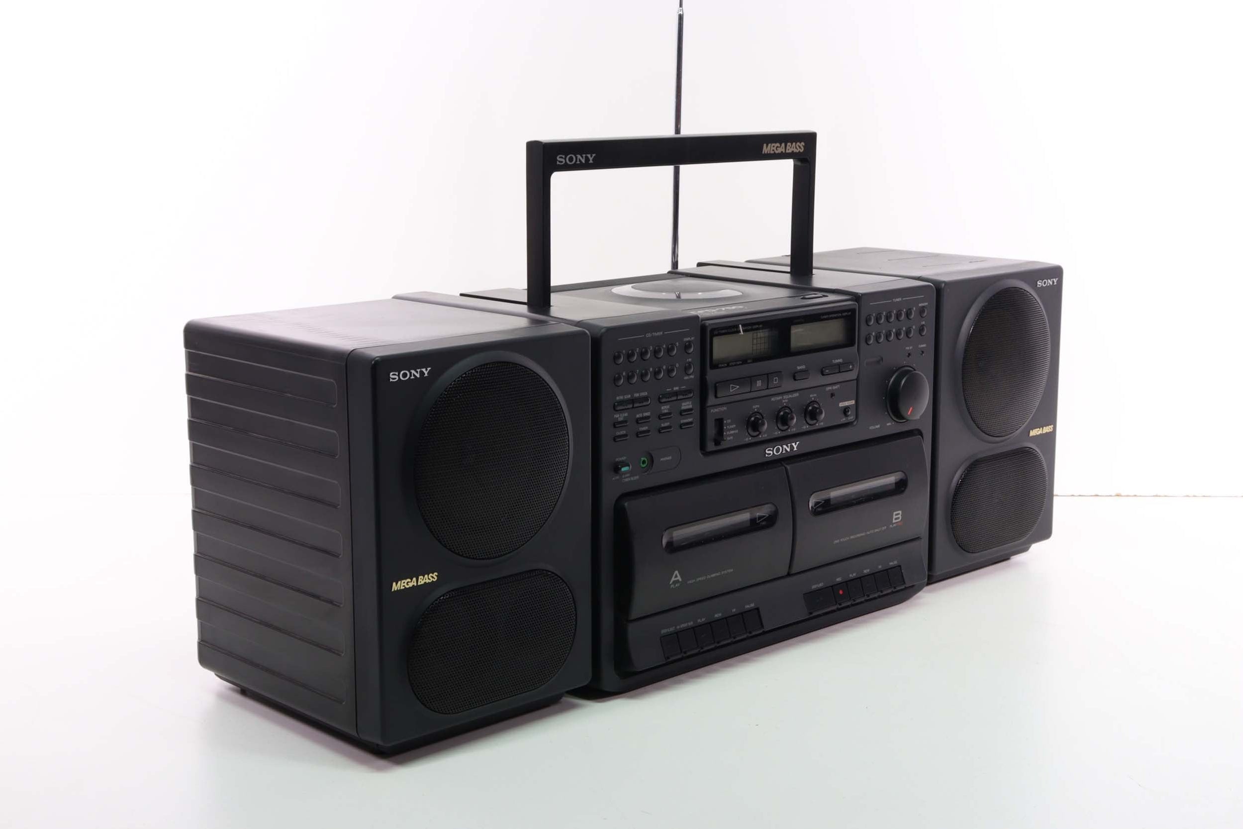 SONY CFD-750 MEGABASS AM/FM Boombox Radio Music System (Has issues ...