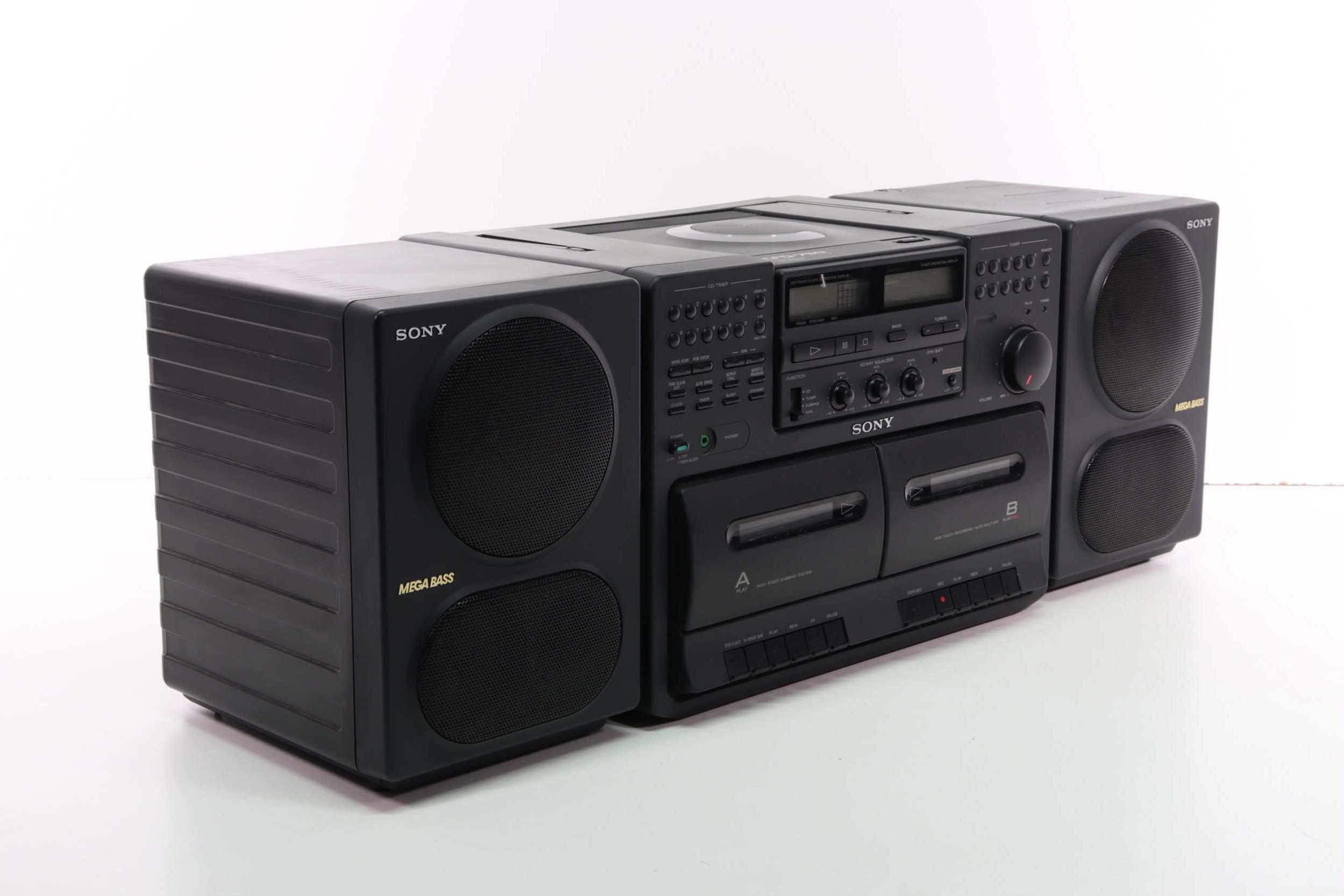 SONY CFD-750 MEGABASS AM/FM Boombox Radio Music System (Has issues ...