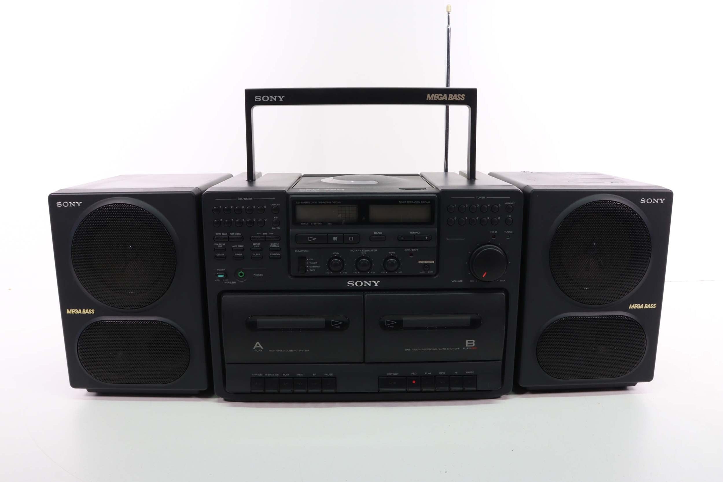 SONY CFD-750 MEGABASS AM/FM Boombox Radio Music System (Has issues ...