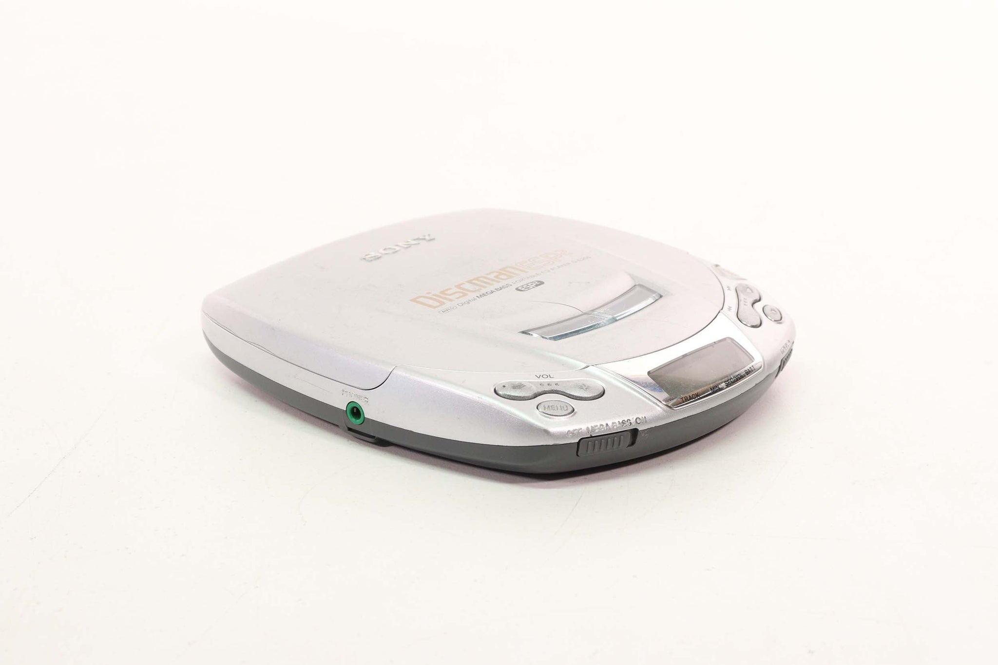 SONY DiscmanESP2 D-E200 Discman Silver Portable CD Player — SpenCertified