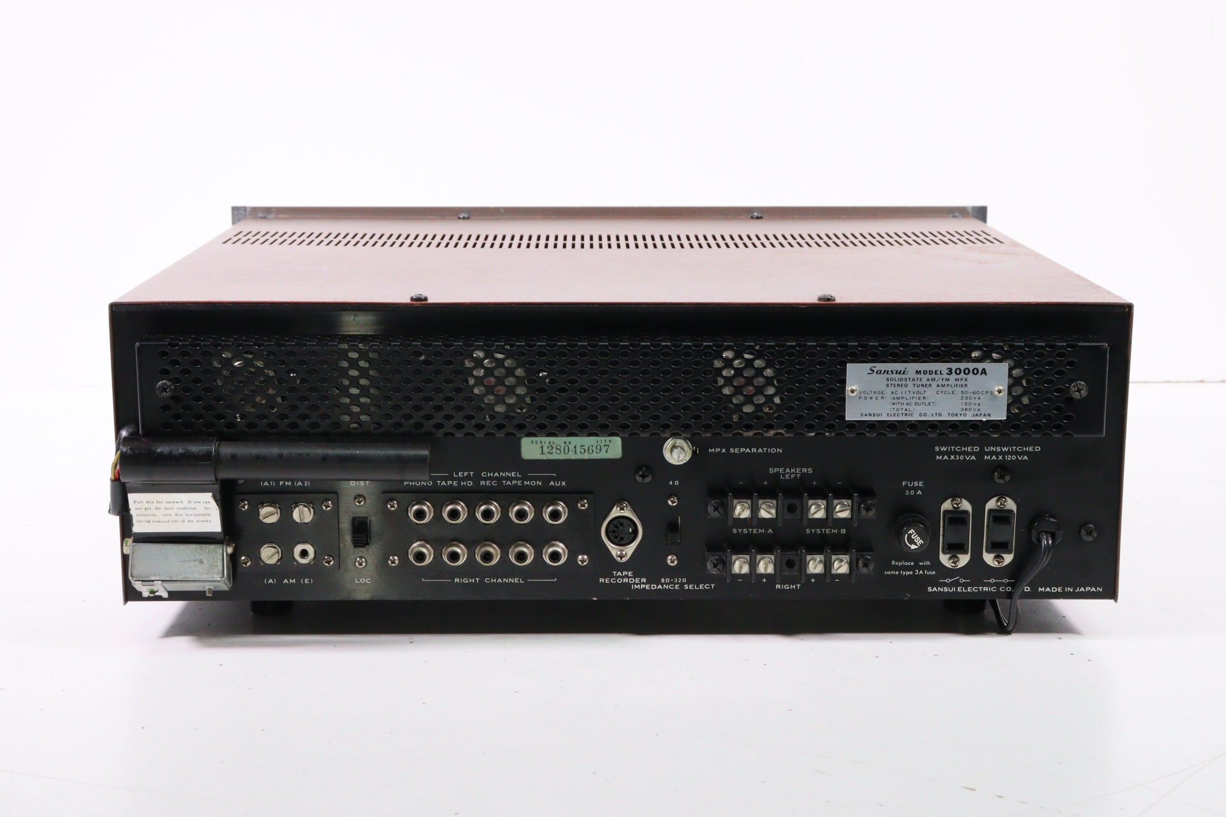 Sansui 3000A Solid State Stereo Tuner Amplifier — SpenCertified