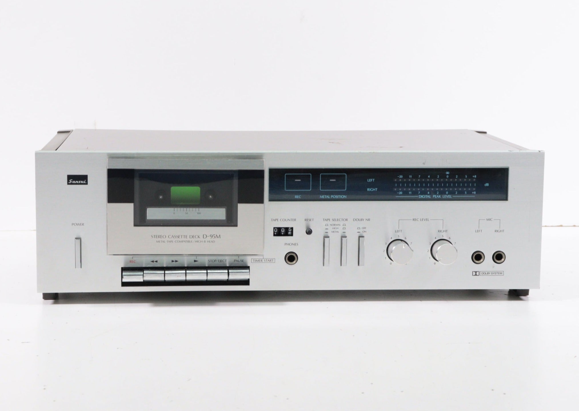 Sansui D-95M Stereo Cassette Deck (NEEDS TAPE MECH ALIGNMENT)
