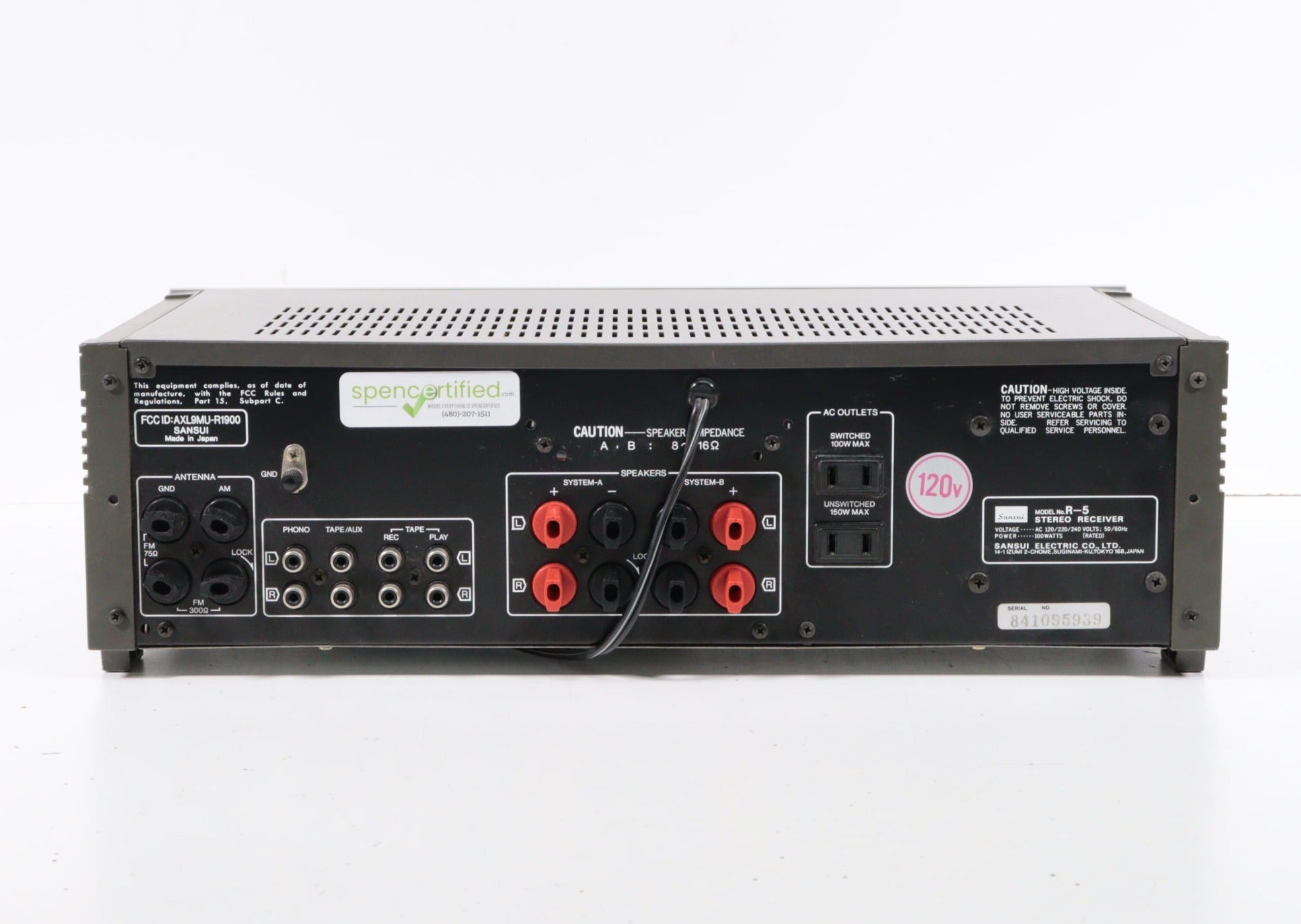 Sansui R-5 Vintage FM AM Stereo Receiver Made in Japan