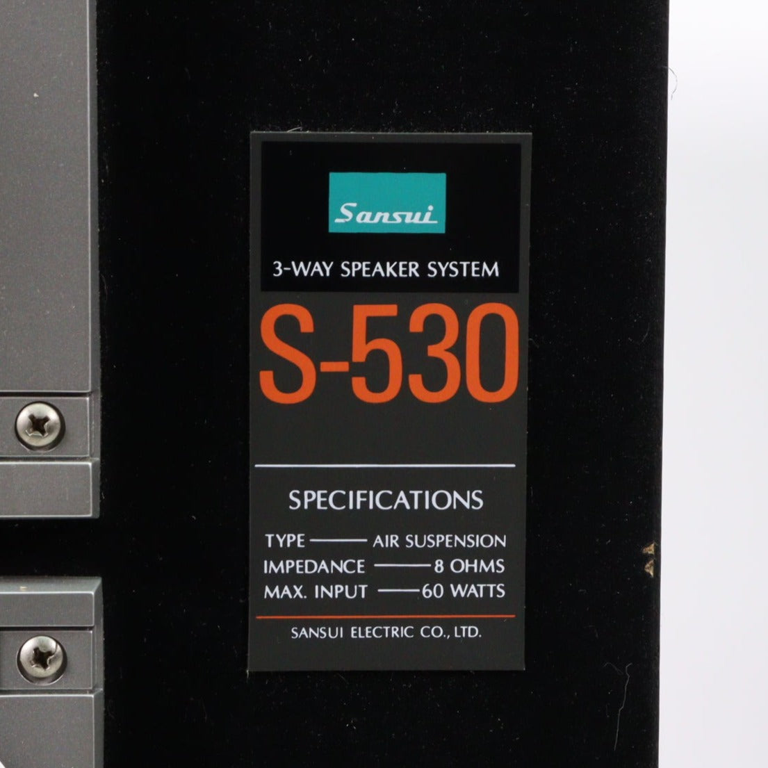 Sansui S-530 3-Way Floor Speaker Pair