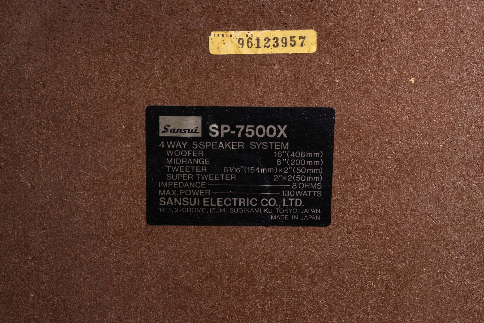 Sansui SP-7500 Vintage Bookshelf Speaker Pair Set (Mid and Horn Issus)