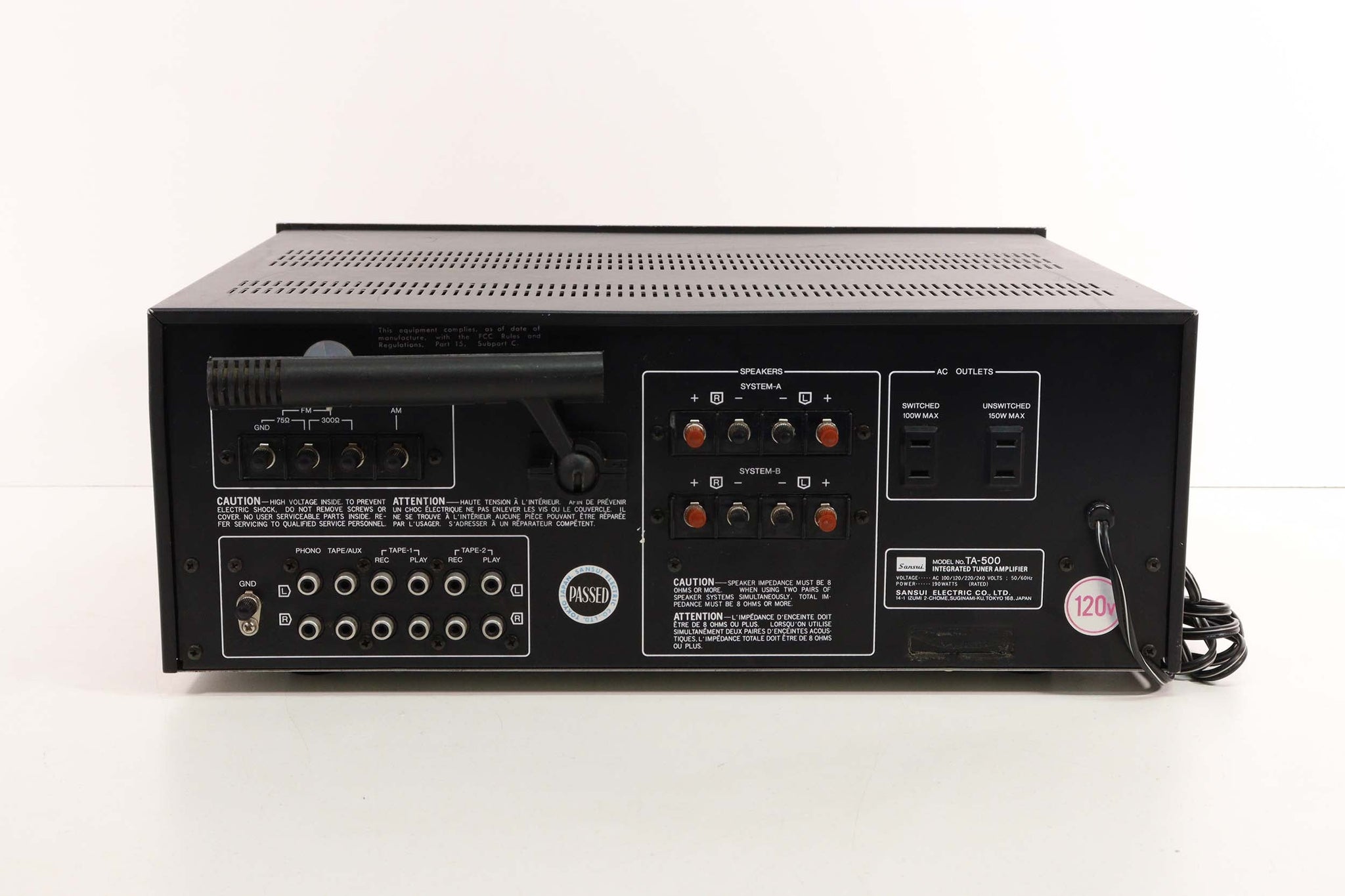 Sansui TA-500 DC Integrated Tuner Amplifier (No Audio/Lights)