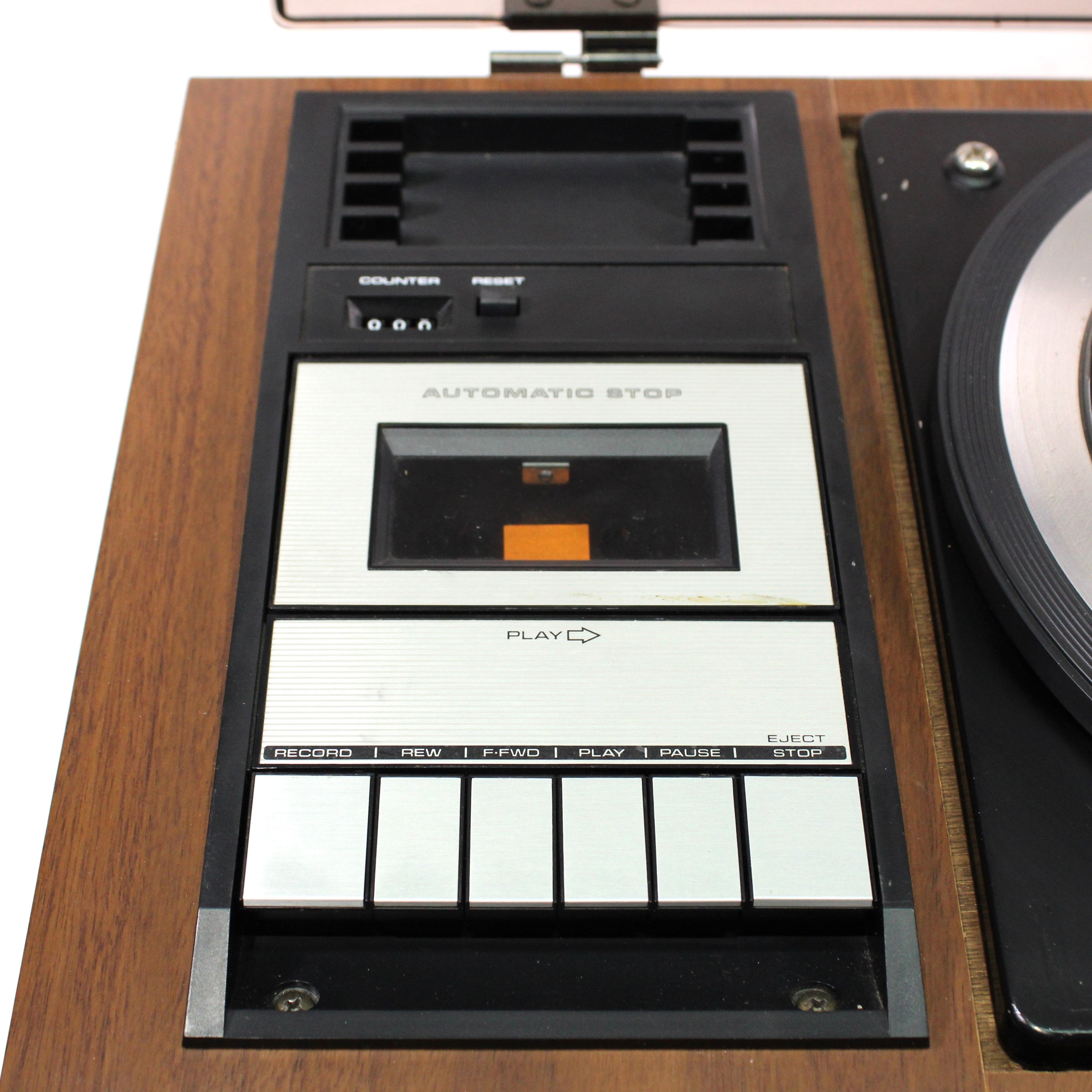 Sanyo DXT-5252 Vintage Stereo Music System Turntable 8 Track Cassette ...