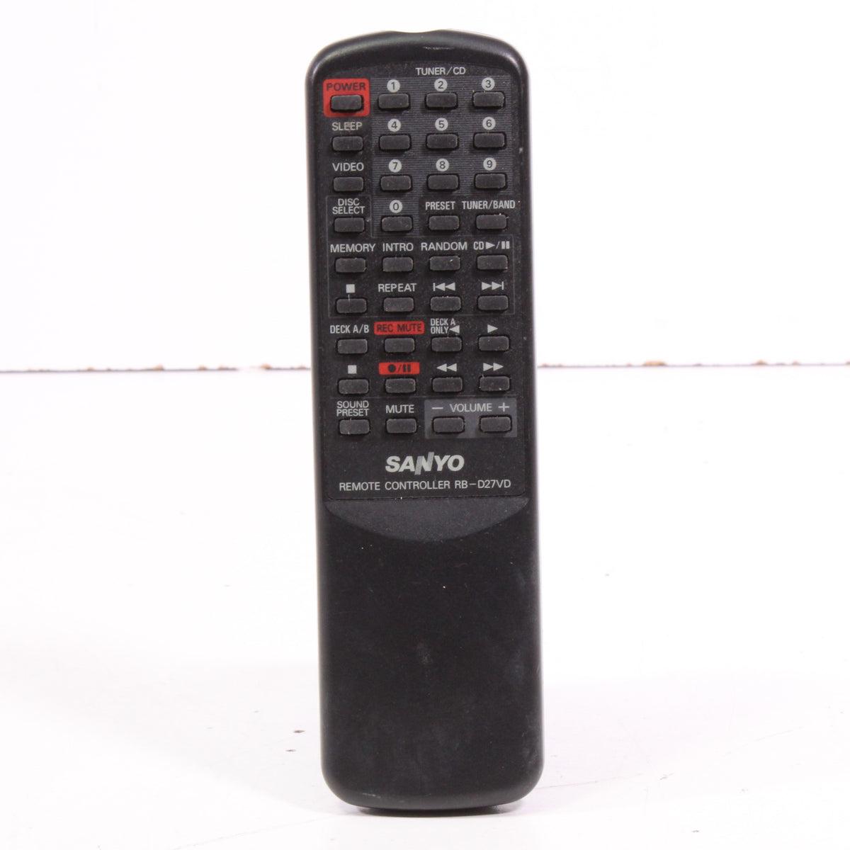 Sanyo RB-D27VD Remote Control for Audio System — SpenCertified